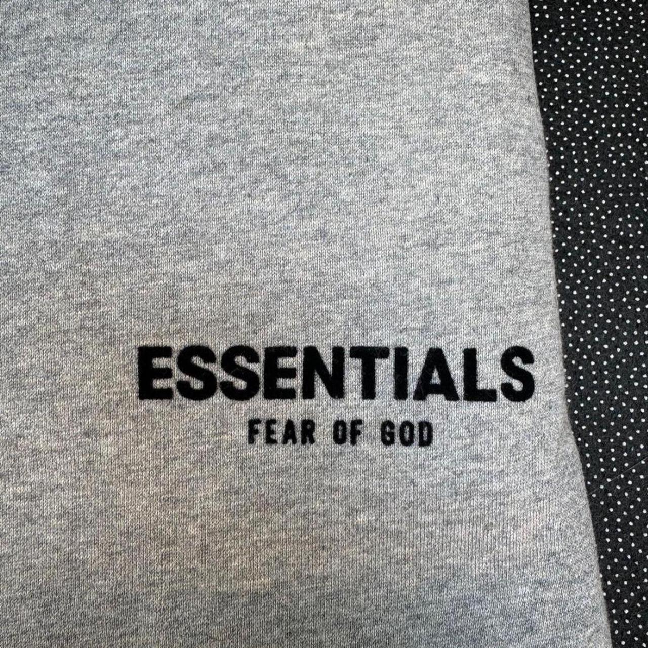 Grey Essentials hoodie - Depop