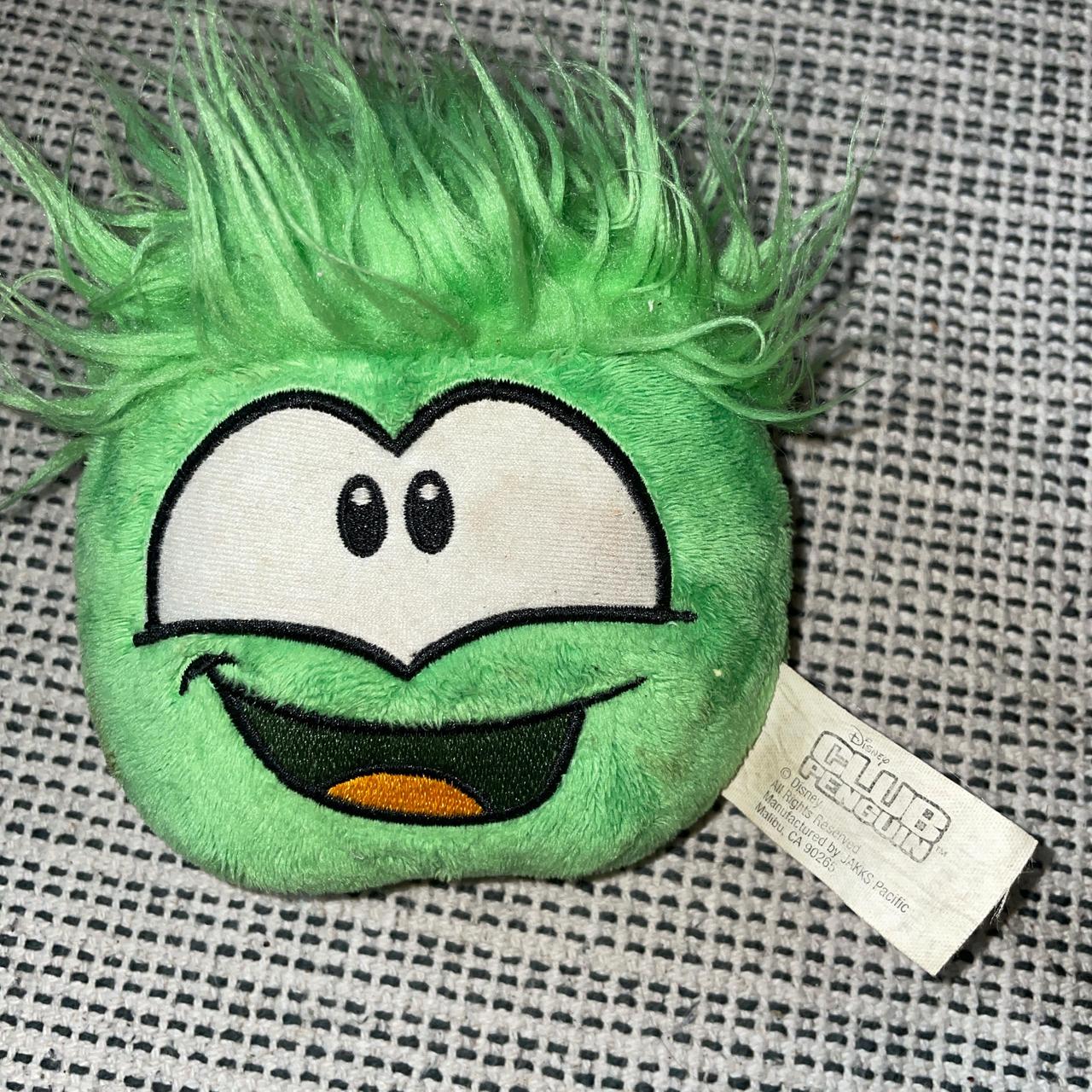 OG bright green puffle toy from Club Penguin... - Depop