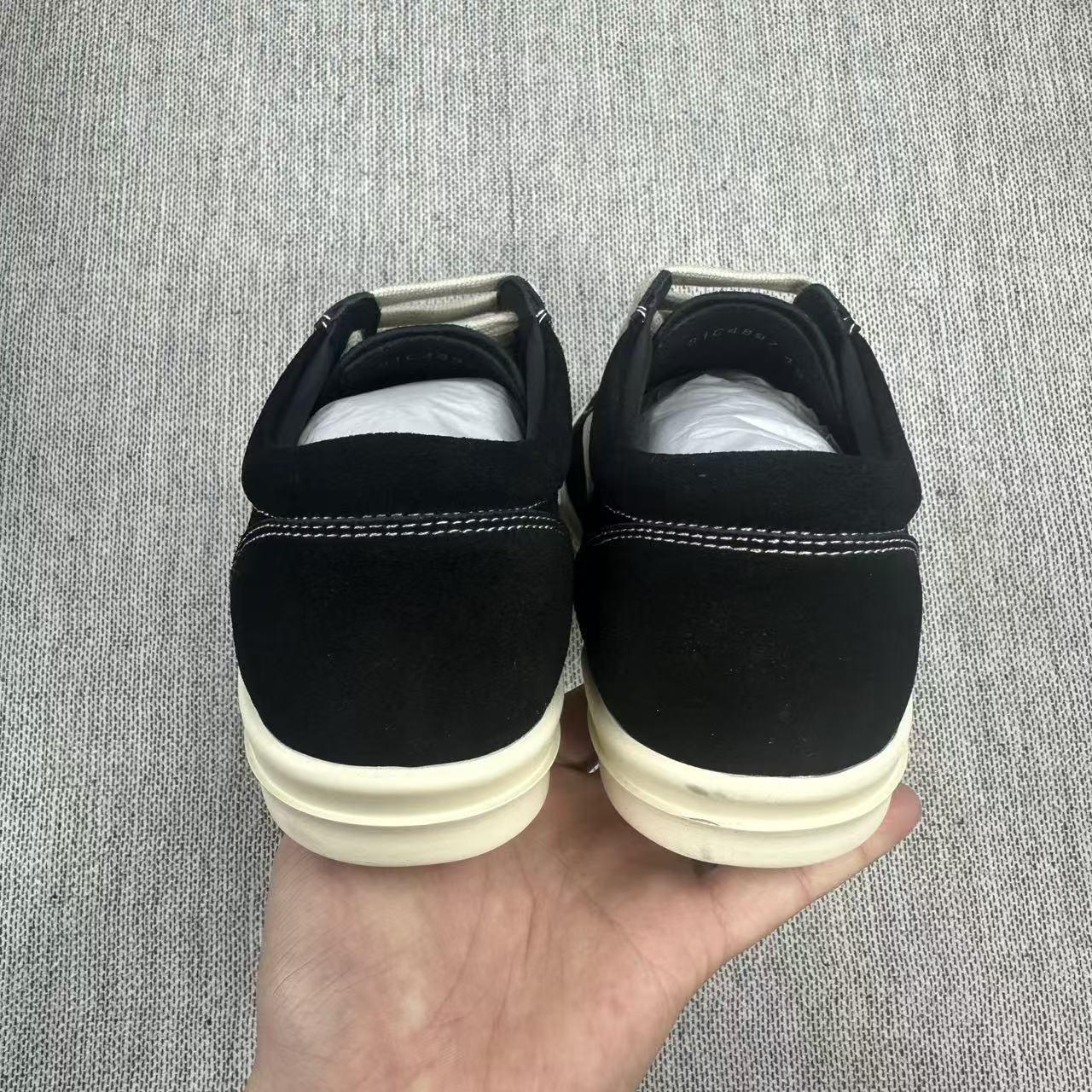 US8,EU41 Rick Owens Strobe Vintage Low "Black Suede"... | Depop