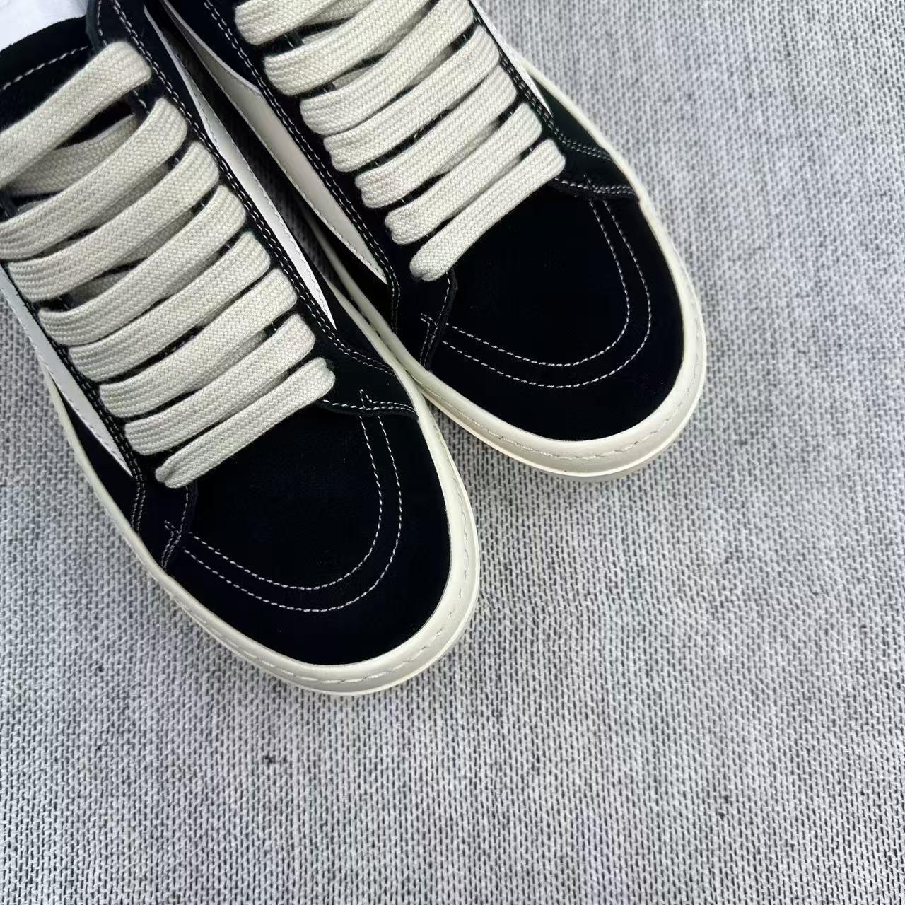 US8,EU41 Rick Owens Strobe Vintage Low "Black Suede"... | Depop