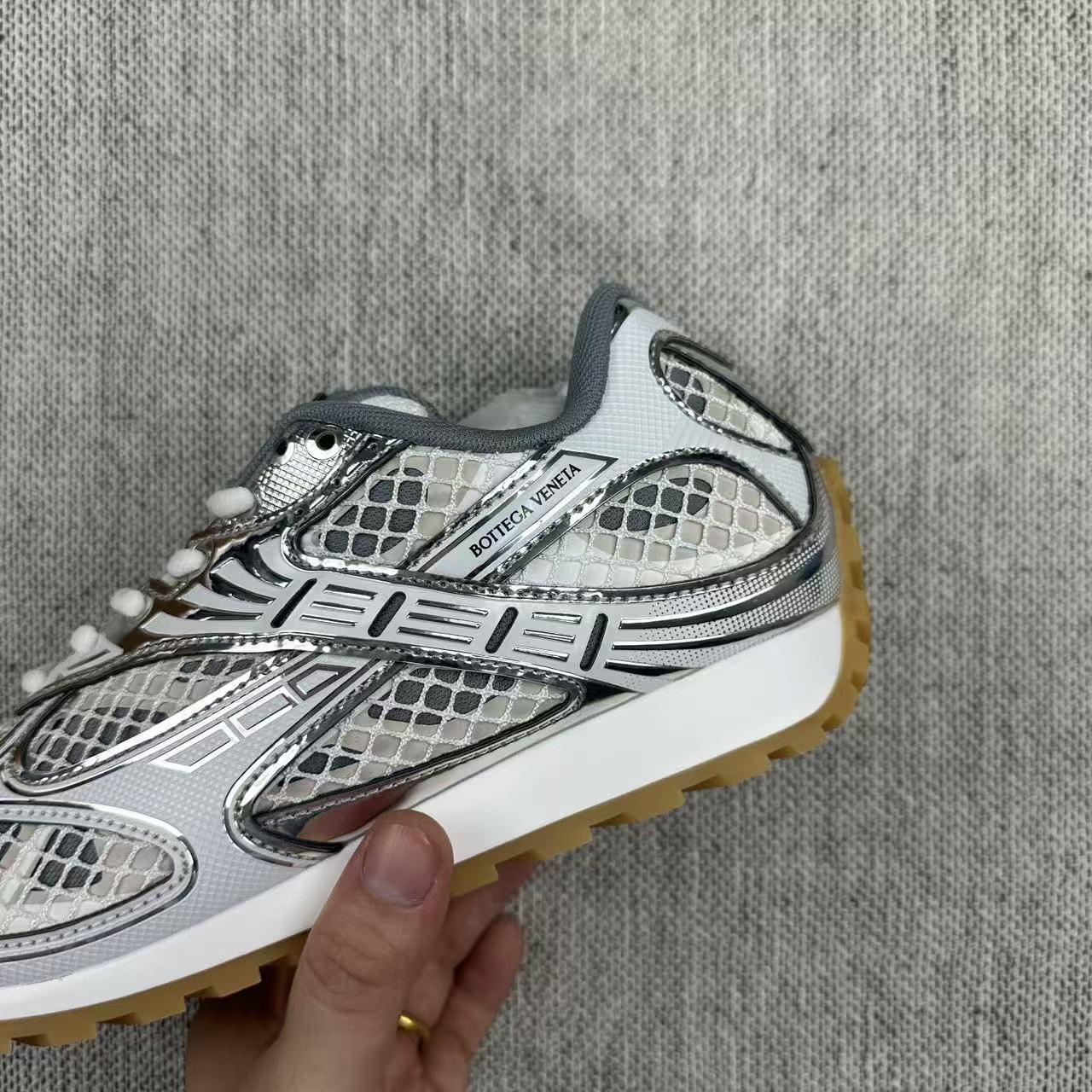 Bottega Veneta Orbit “Silver White” US7,EU37(LIMITED... | Depop