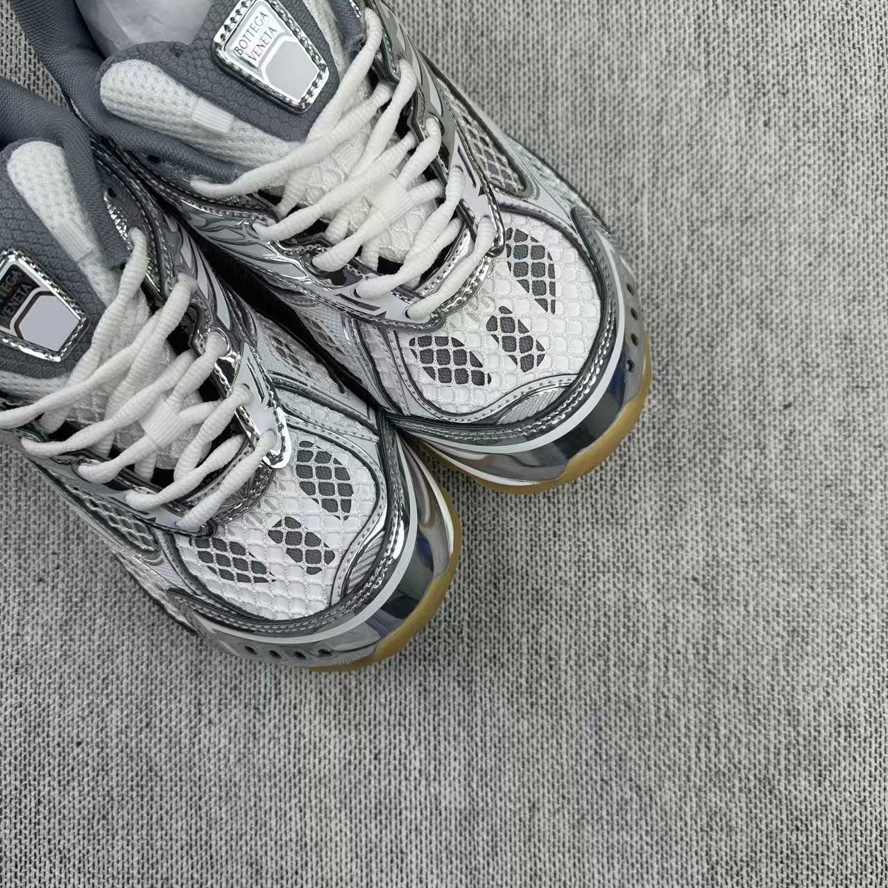 Bottega Veneta Orbit “Silver White” US7,EU37(LIMITED... | Depop