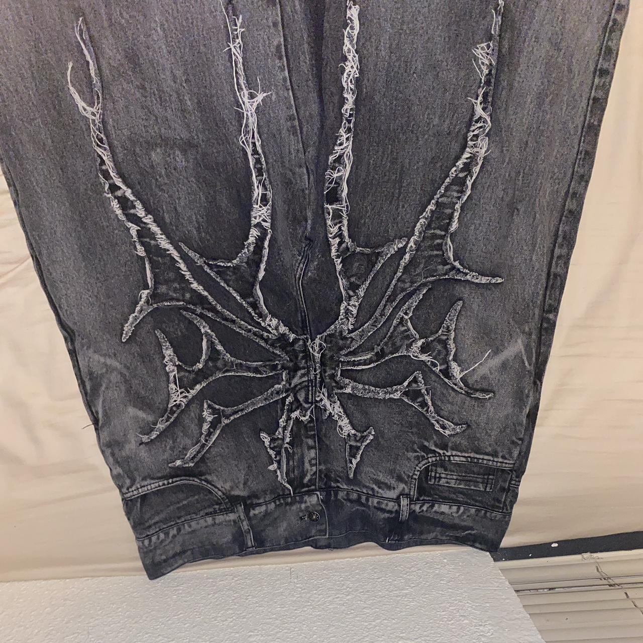 Pholoh spider baggy jeans #baggy - Depop
