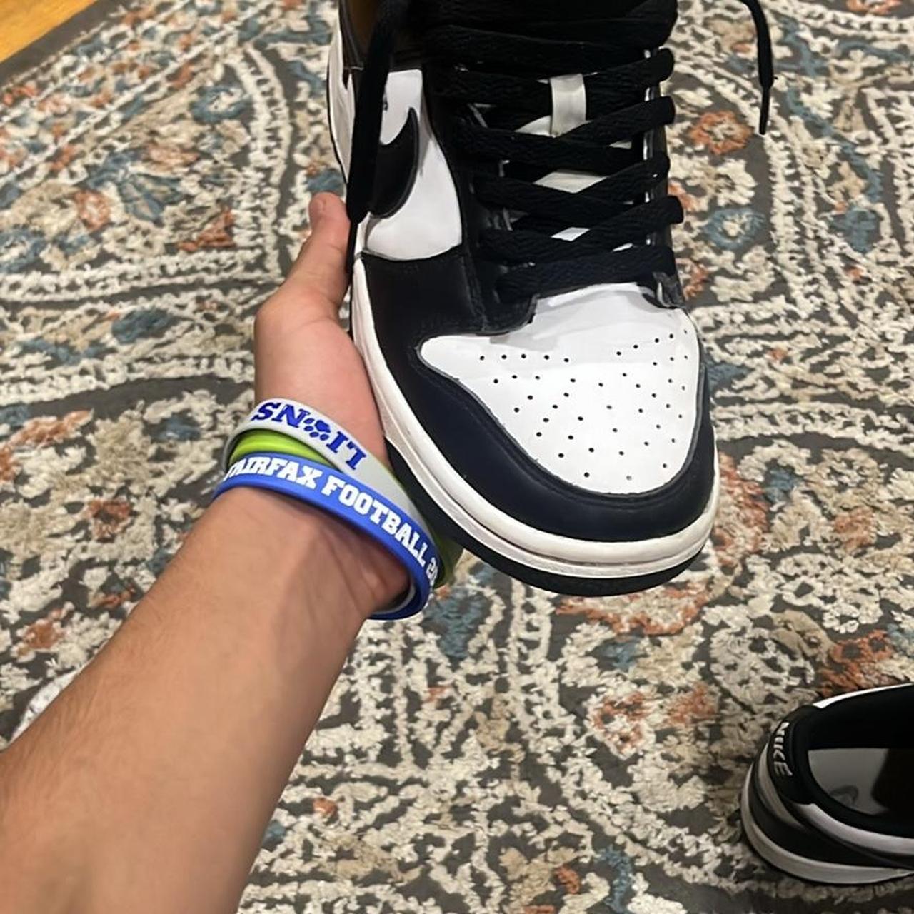 Nike Dunk Low Panda trainers in black and white... | Depop