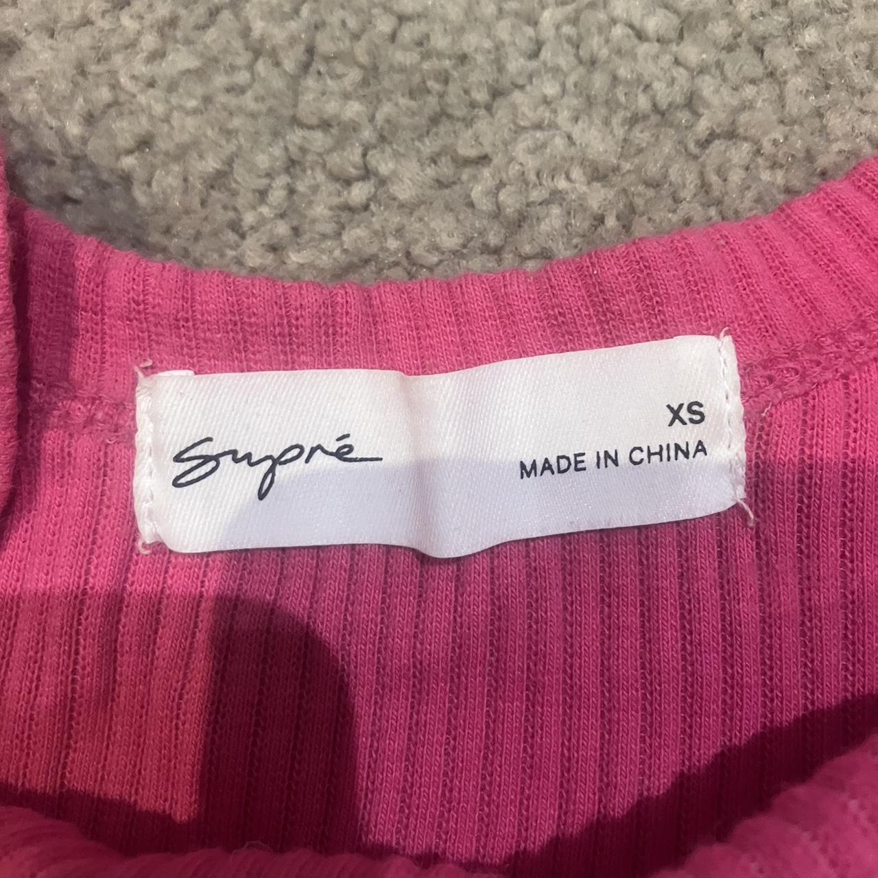 Pink riri top supre xs #pink #tanktop #summer #top... - Depop