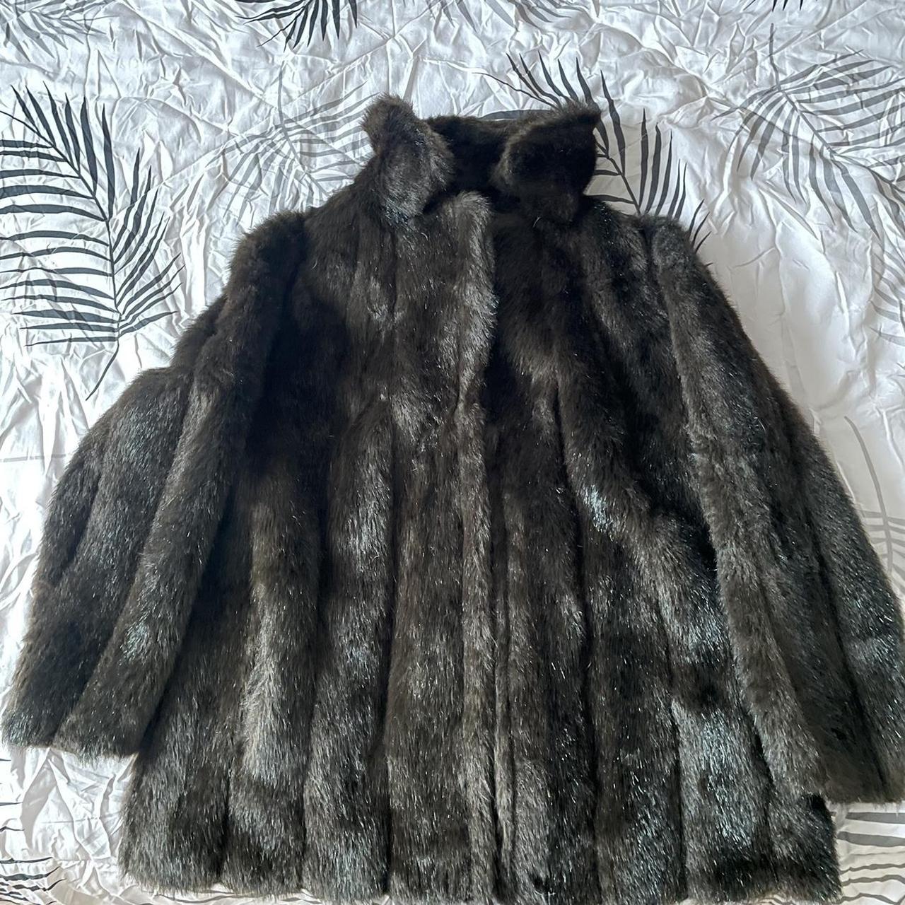 Vintage thrifted brand new faux fur coat. I thrifted... - Depop