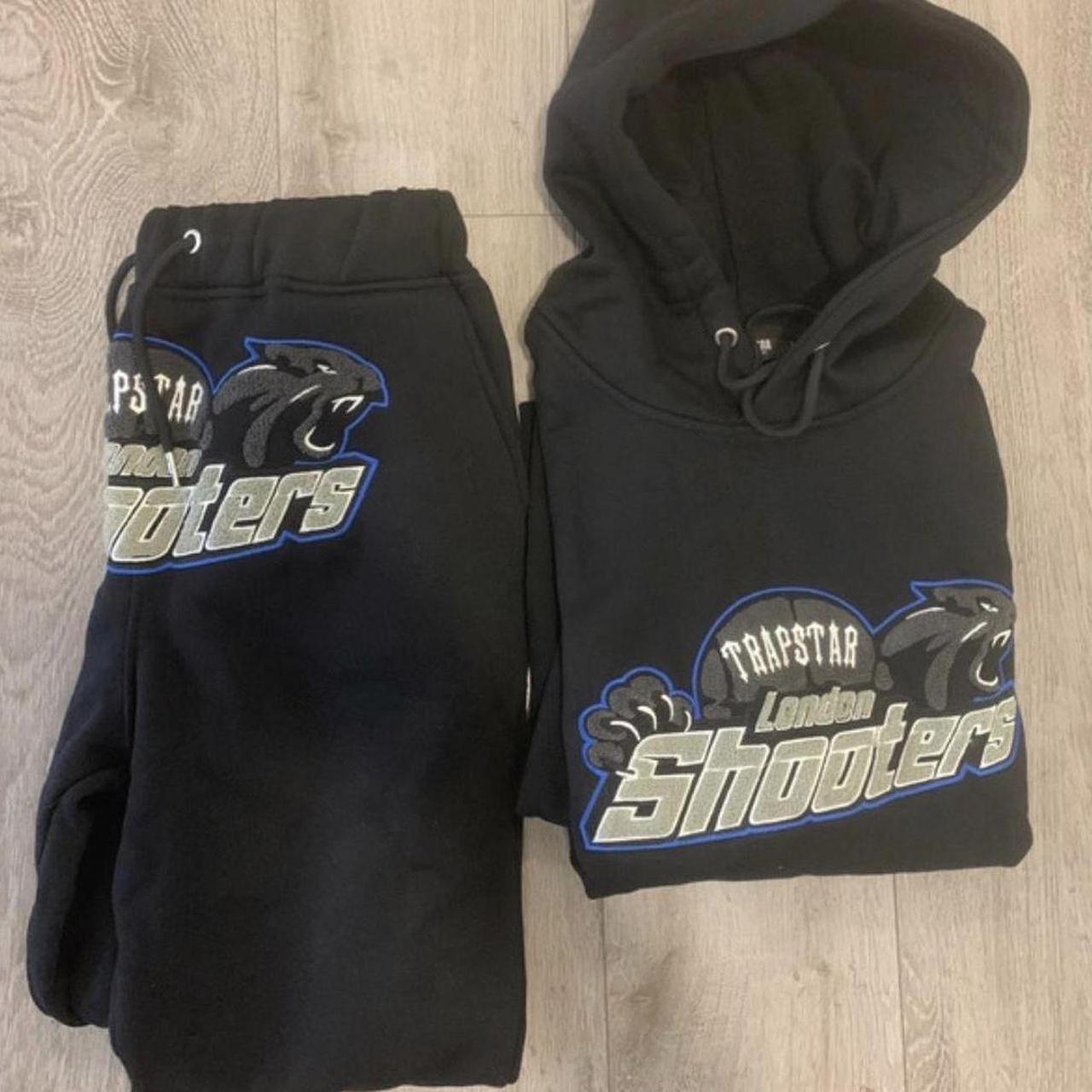 Black and blue trapstar shooters set, great... - Depop