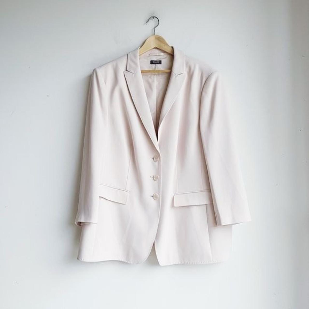BASLER | Ivory Stitched Blazer | 24/26 - Excellent,... - Depop