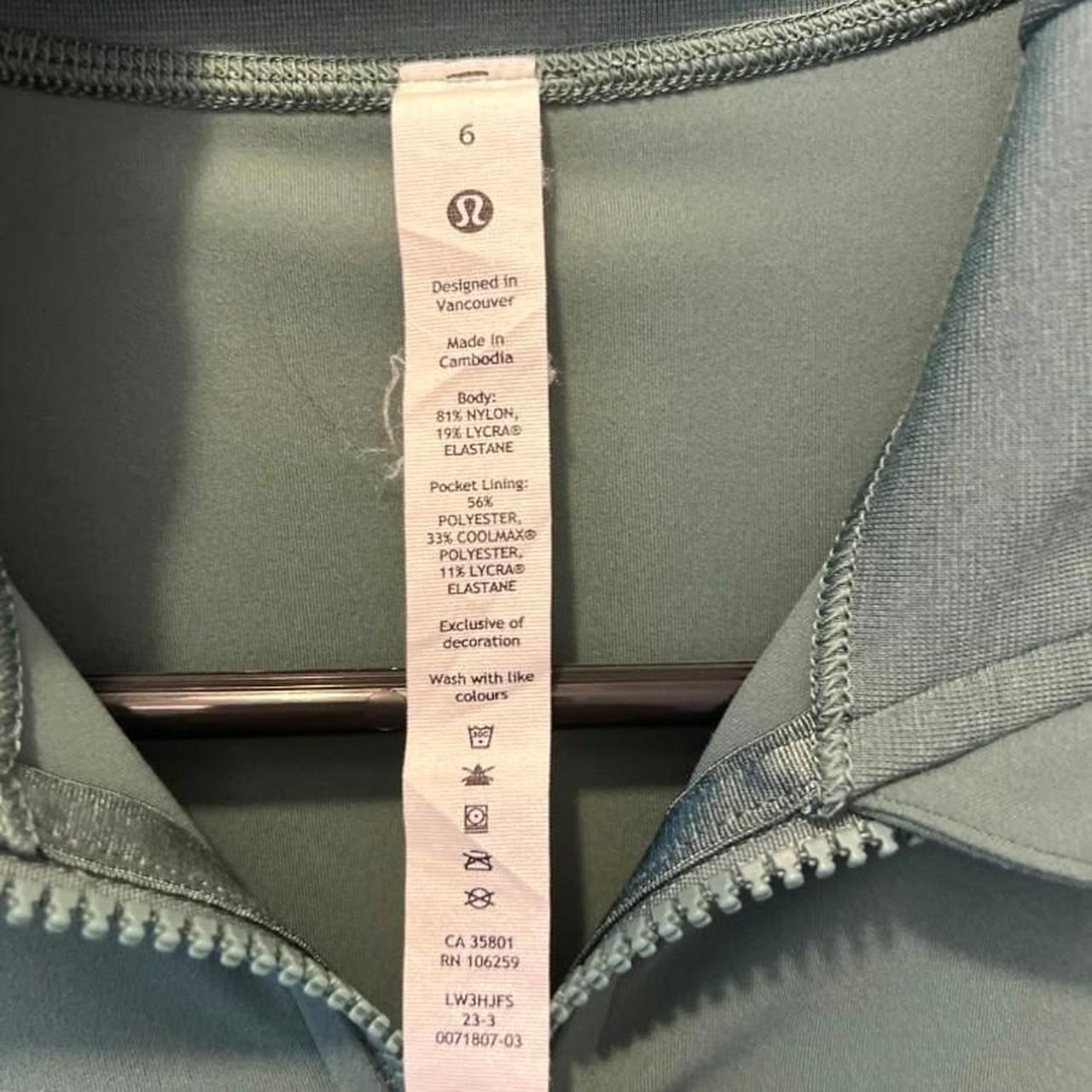 lululemon define jackets size 6 Green lightly... - Depop