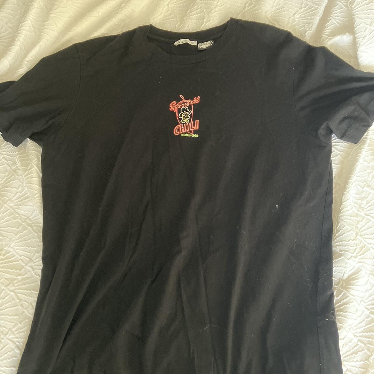 Black & green Springfield Chili Cook-Off tee... | Depop