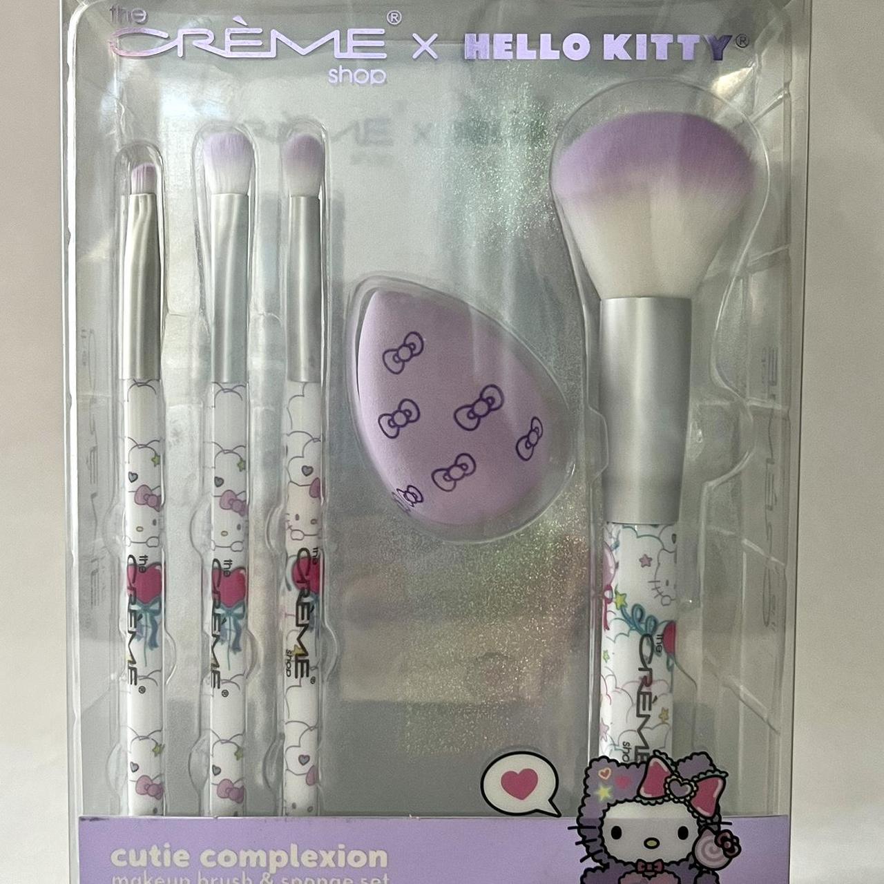Hello Kitty makeup brush set by The Creme X Hello... - Depop