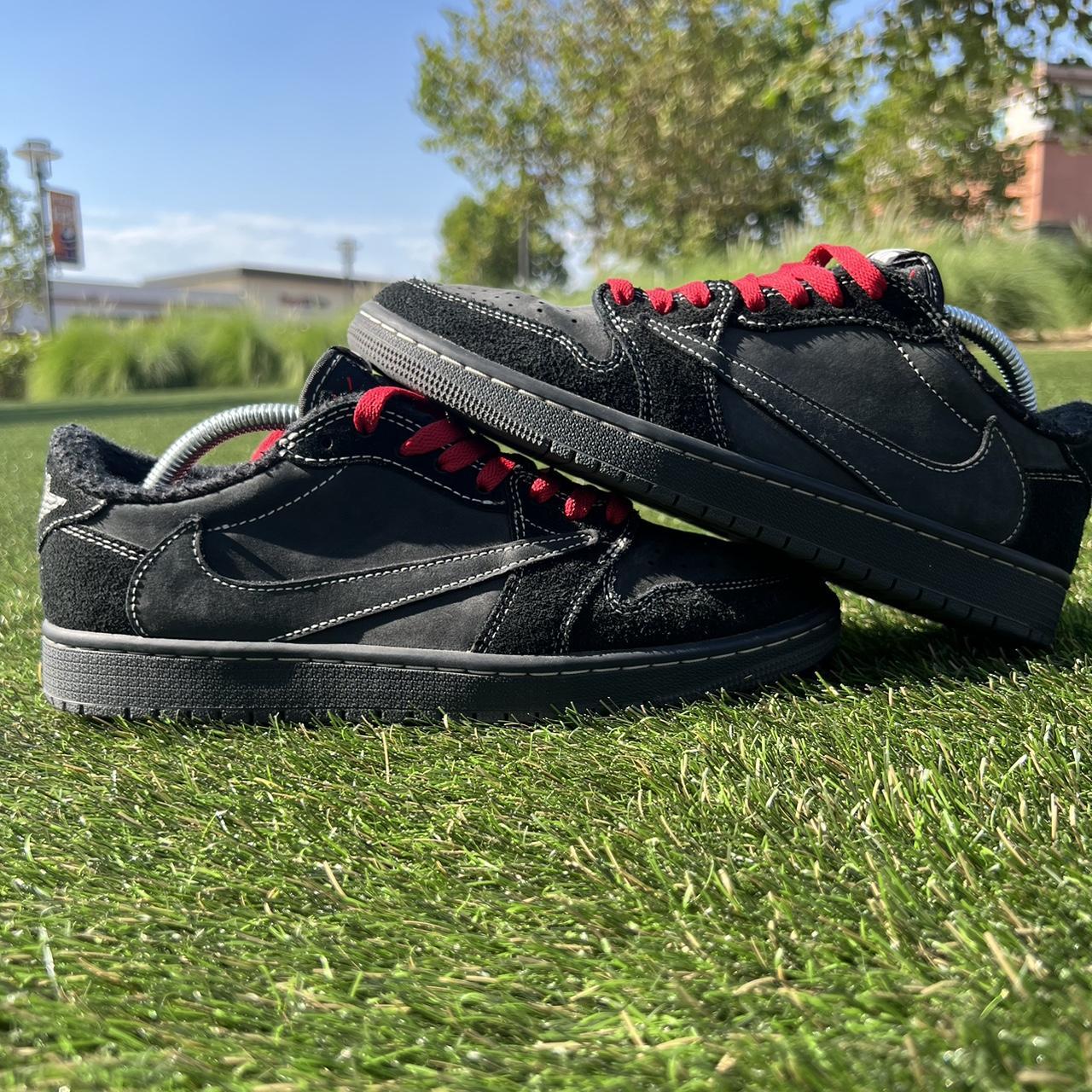 Travis Scott Jordan 1 Phantom Blacks. Size 9 Comes... - Depop