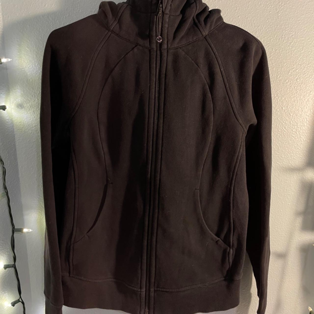 Black Lulu Lemon Jacket! Small paint stain on the... - Depop