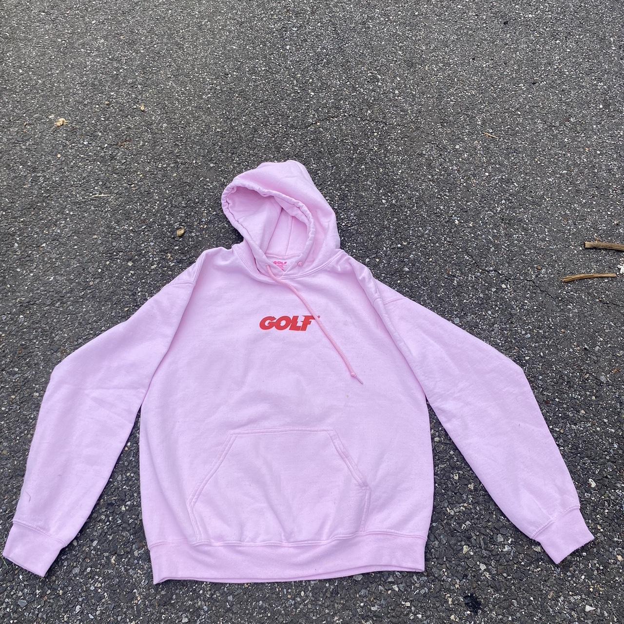 GOLF IGOR tyler the creator pink hoodie Size Medium - Depop