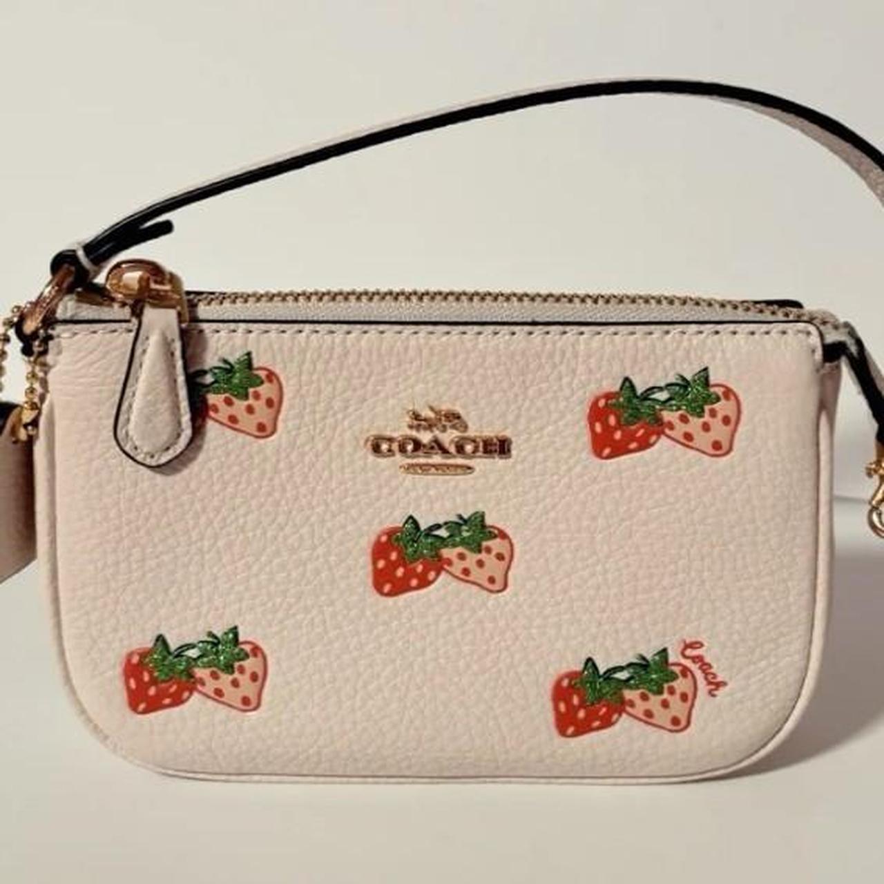 Coach Strawberry Print Nolita 15 - Depop