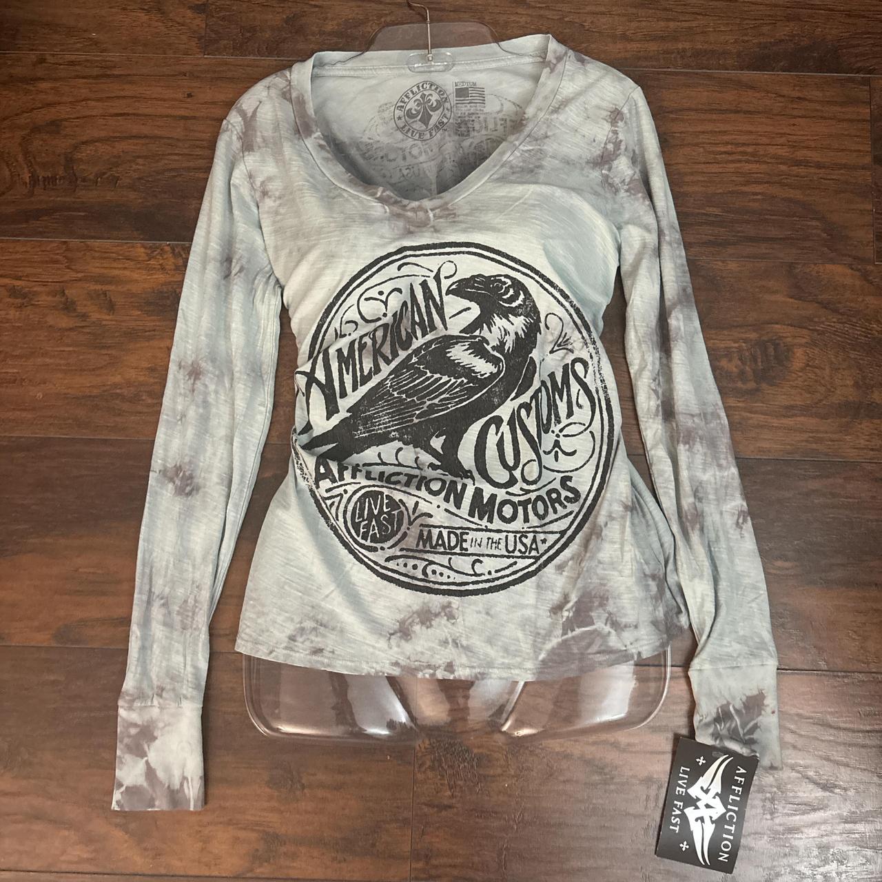 Affliction brand motors life fast made in the USA... - Depop