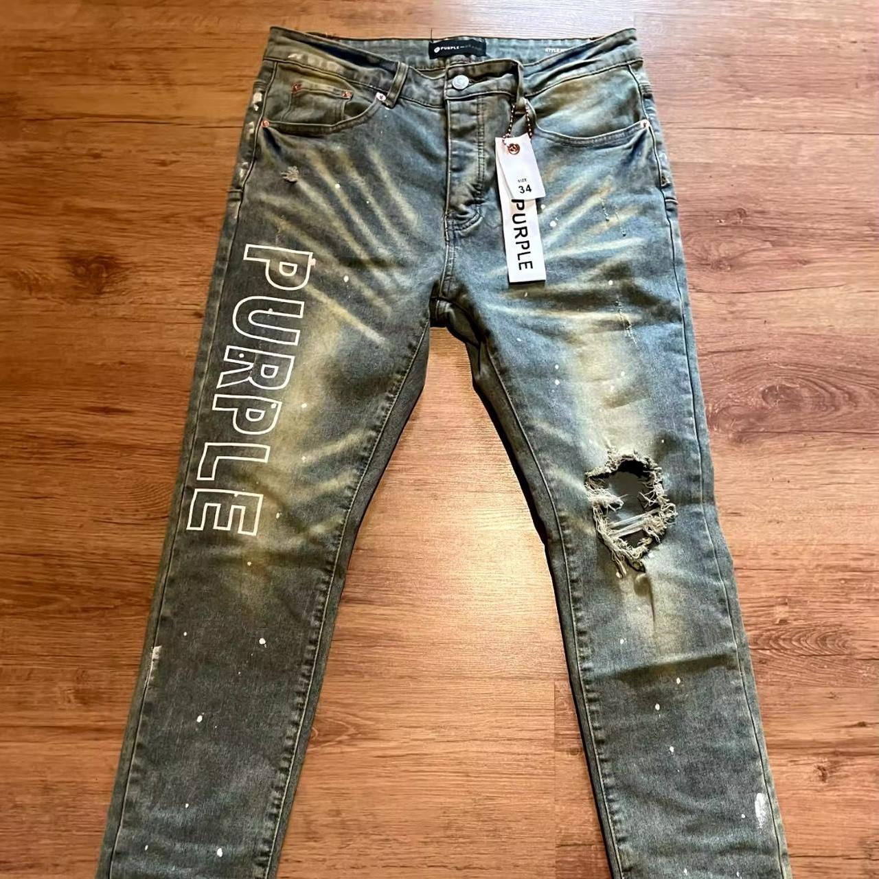 Purple jeans Brand new W/🏷️ Size 34 Shoot... - Depop