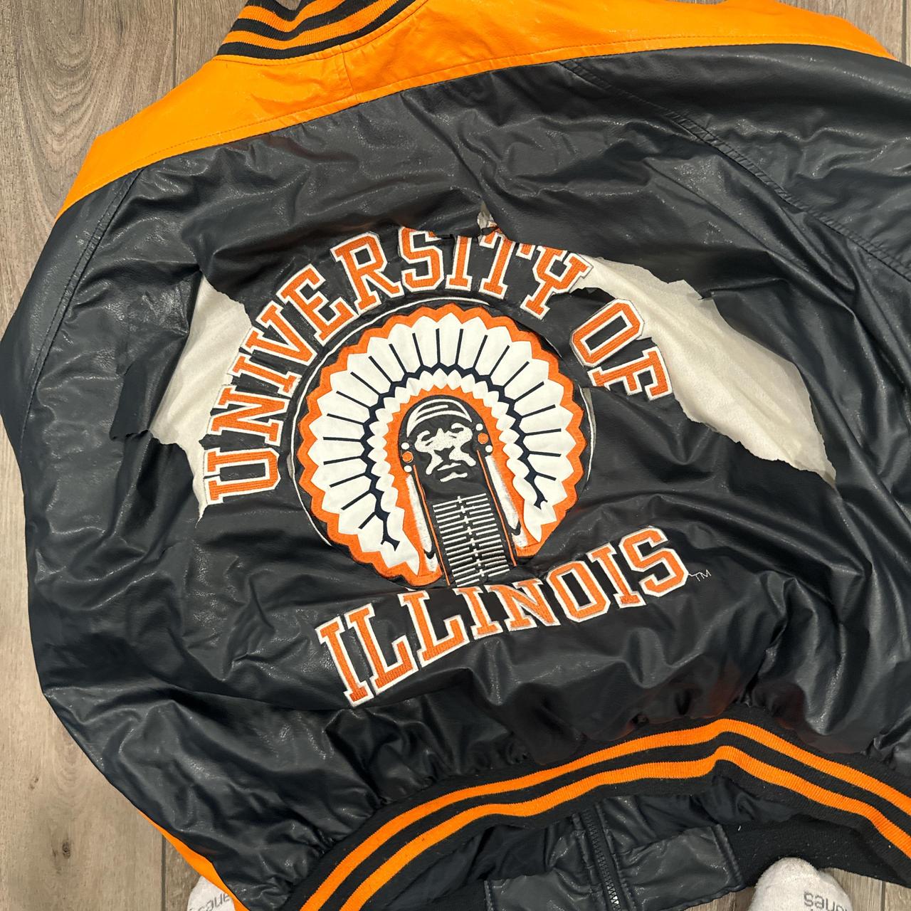 University of illinois varsity jacket -size xl... - Depop