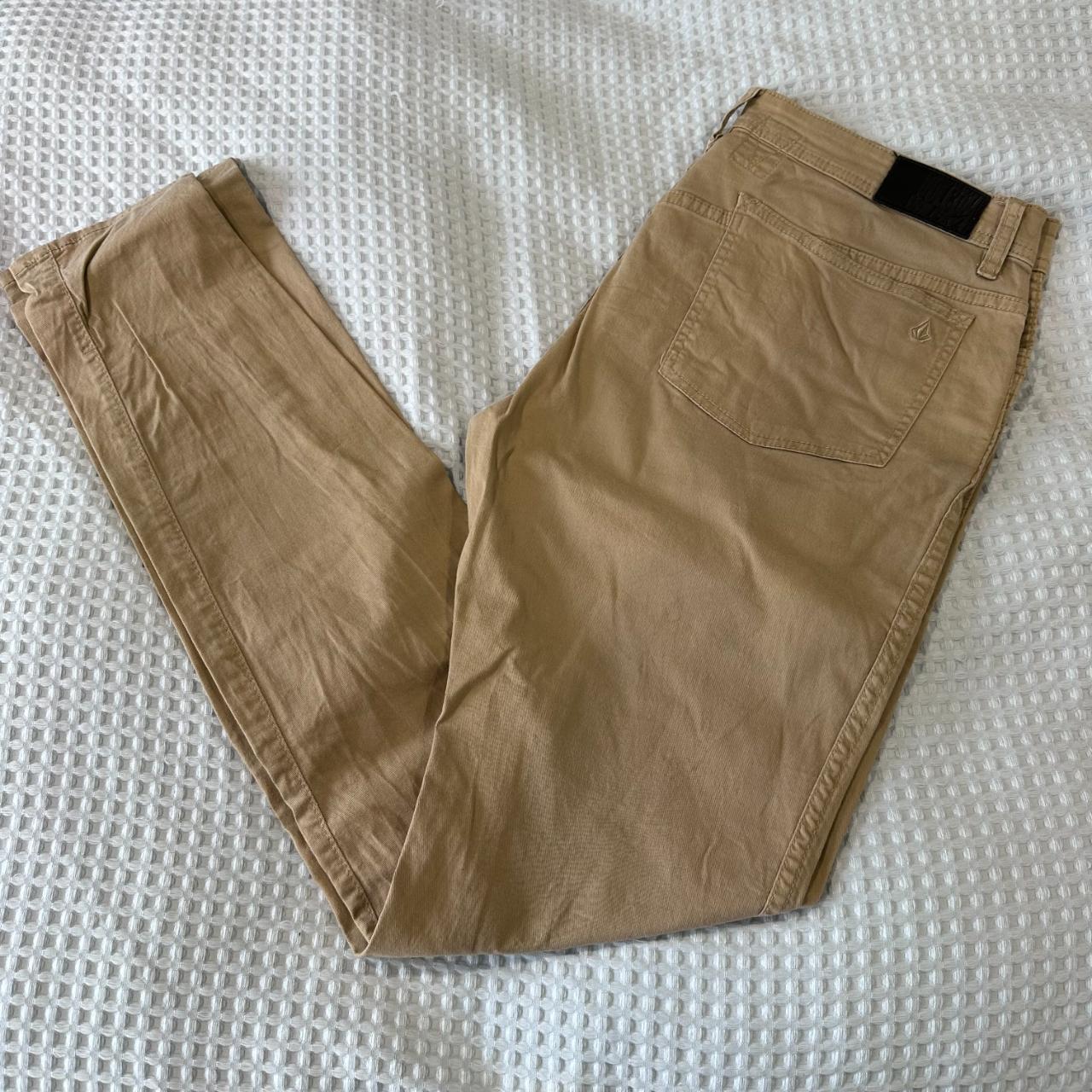 Men's Volcom Skate Pants - size 36 - khaki/tan -... - Depop