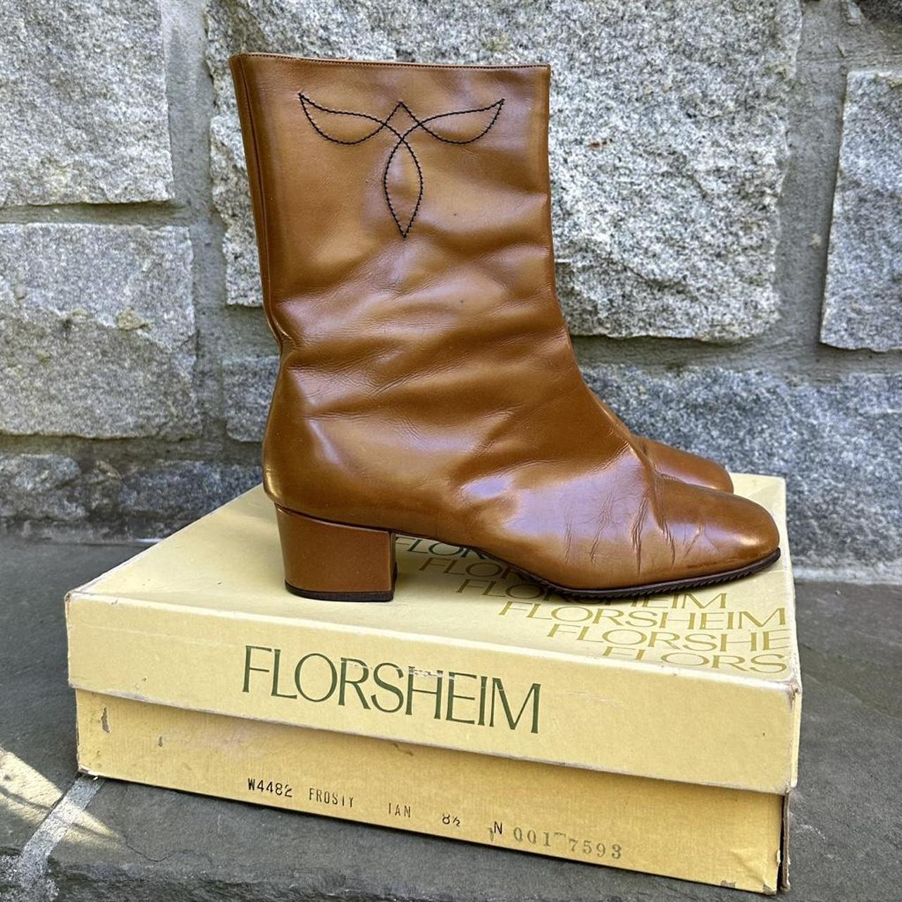 60s/70s brown Florsheim boots • vintage 1960s/1970s... | Depop
