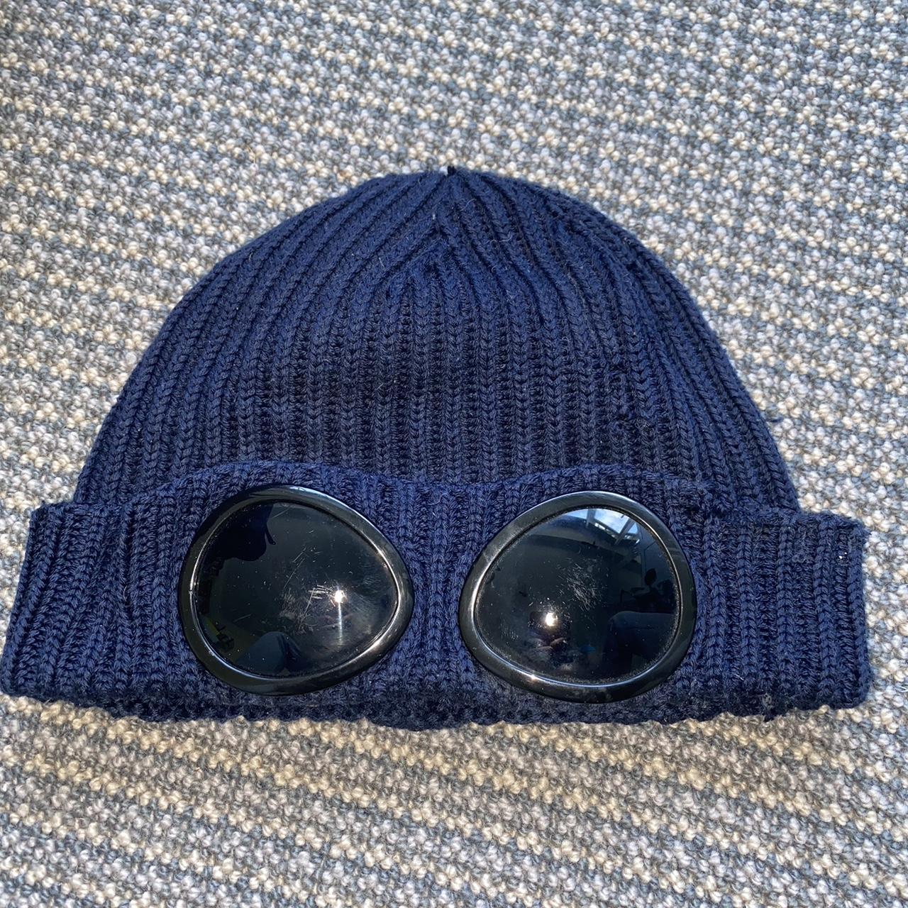 CP company goggle hat, navy blue. Some signs of... - Depop