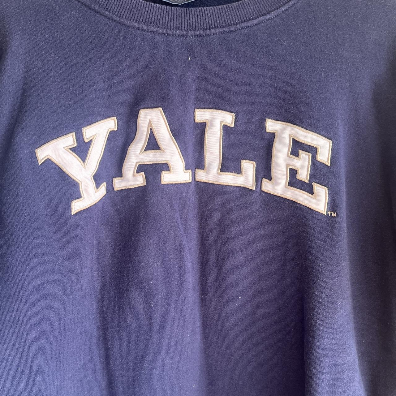 Yale Sweatshirt ̈ ˏˋ°•*⁀ Cute and casual navy Yale... - Depop