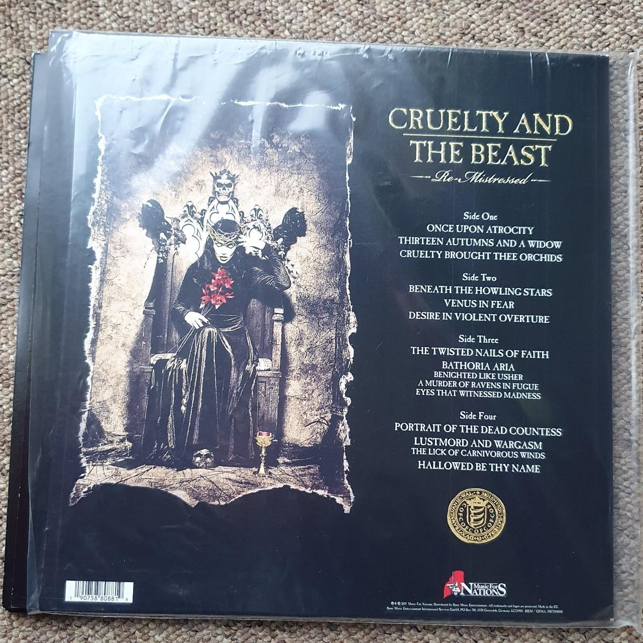 Special blood red vinyl disc edition of Cradle of... - Depop