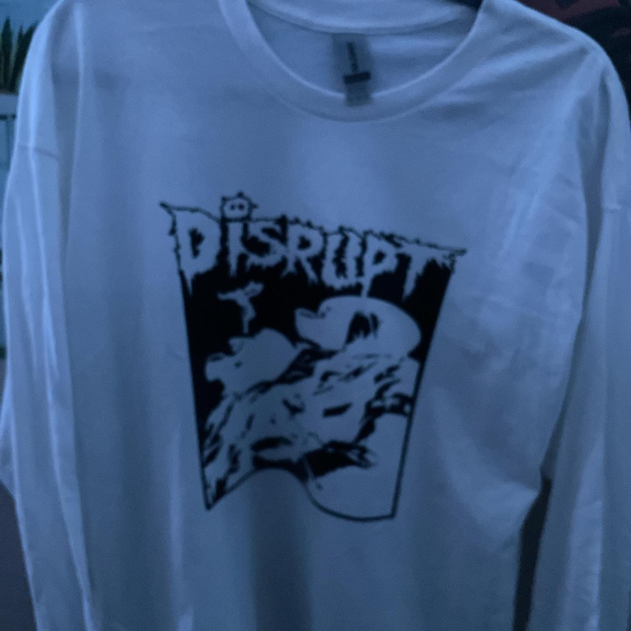 Disrupt white long sleeve shirt - Depop