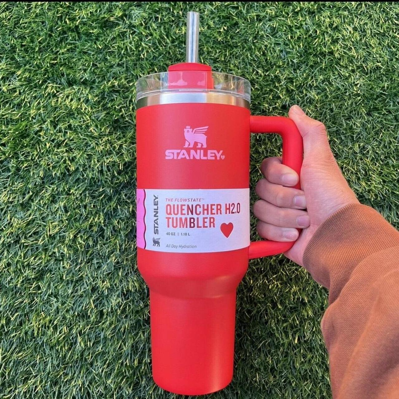 Stanley 40 oz red tumbler #y2k - Depop
