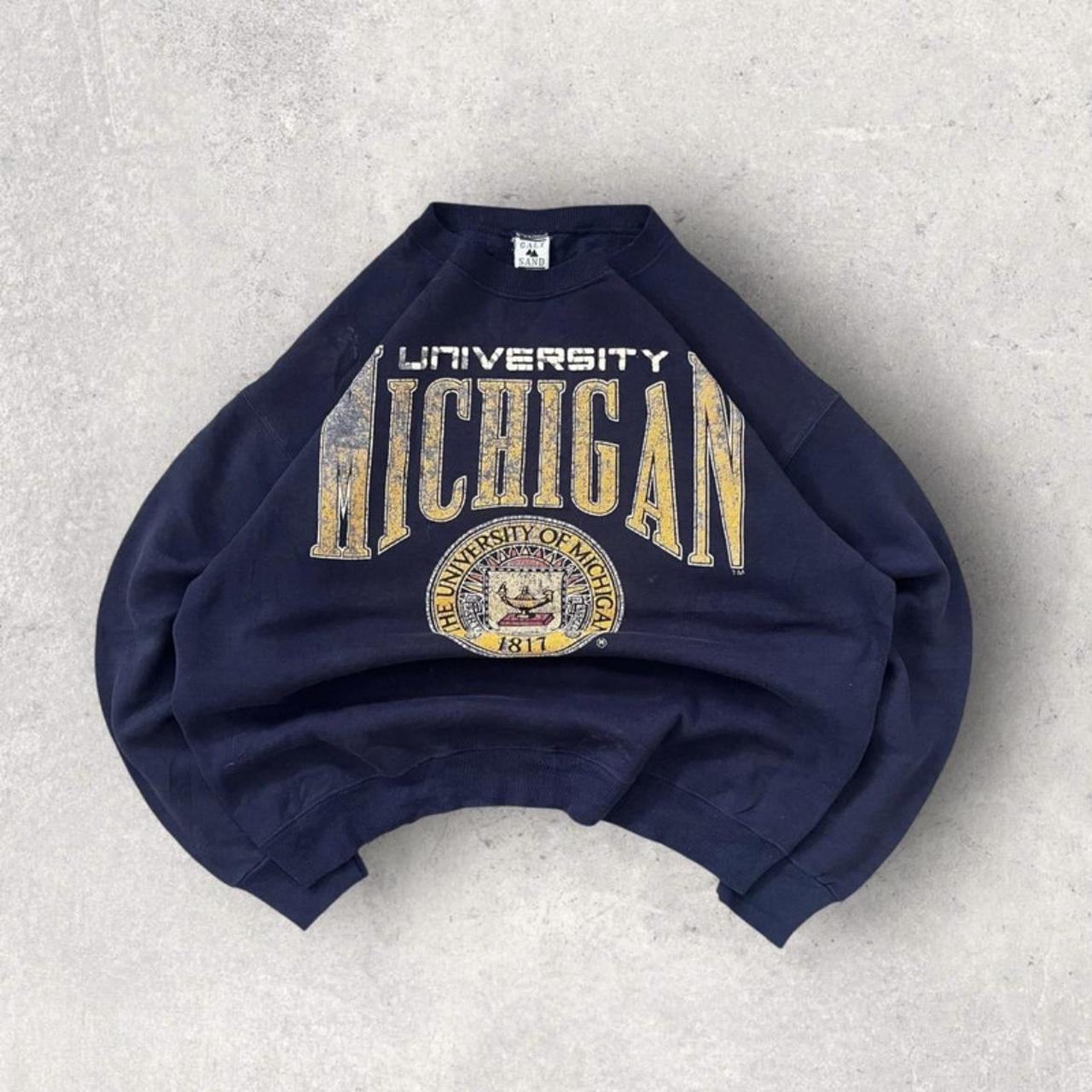 Vintage University Of Michigan Sweater Vintage Y2k... - Depop