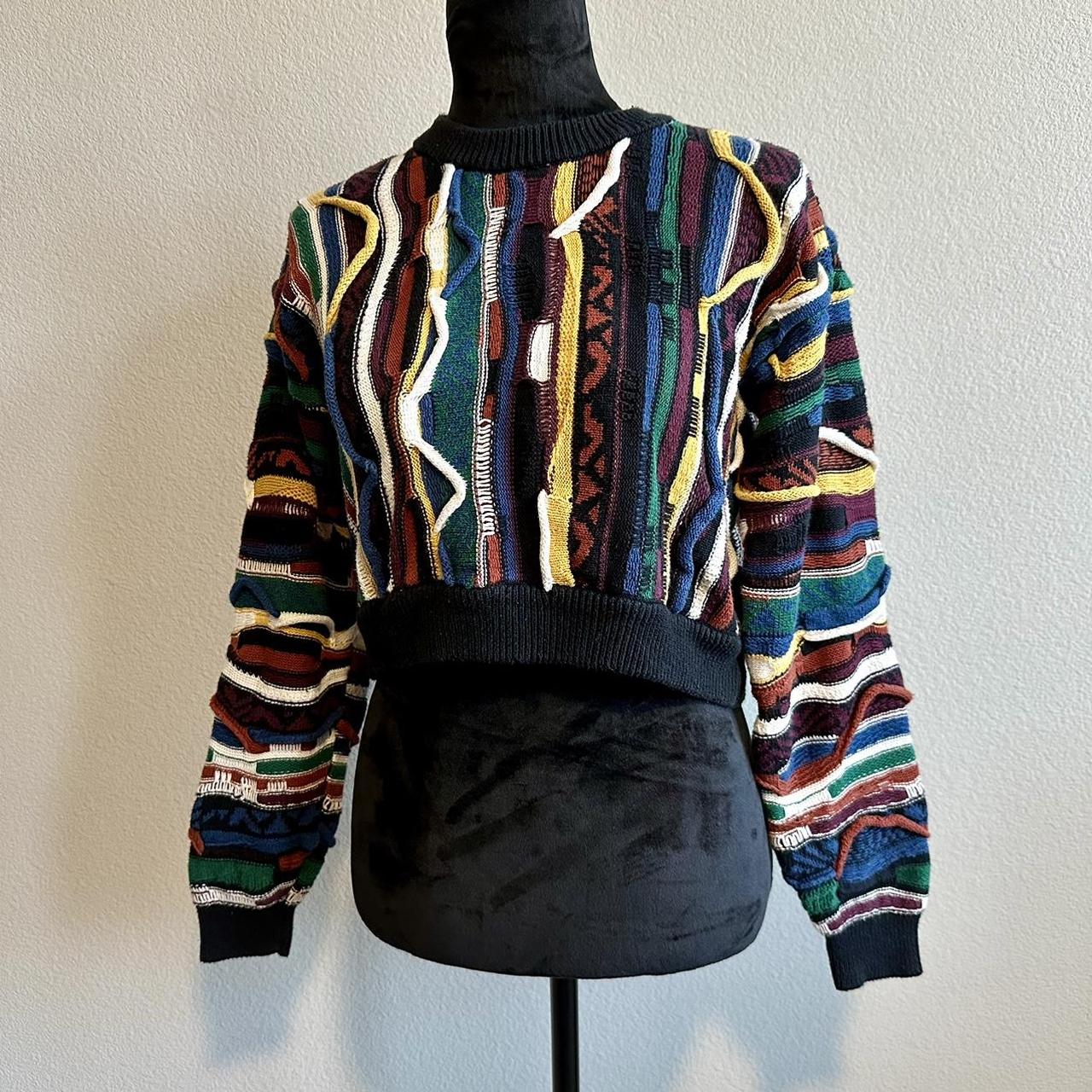 Coogi Inspired Forever 21 Cropped Sweater • Some... - Depop