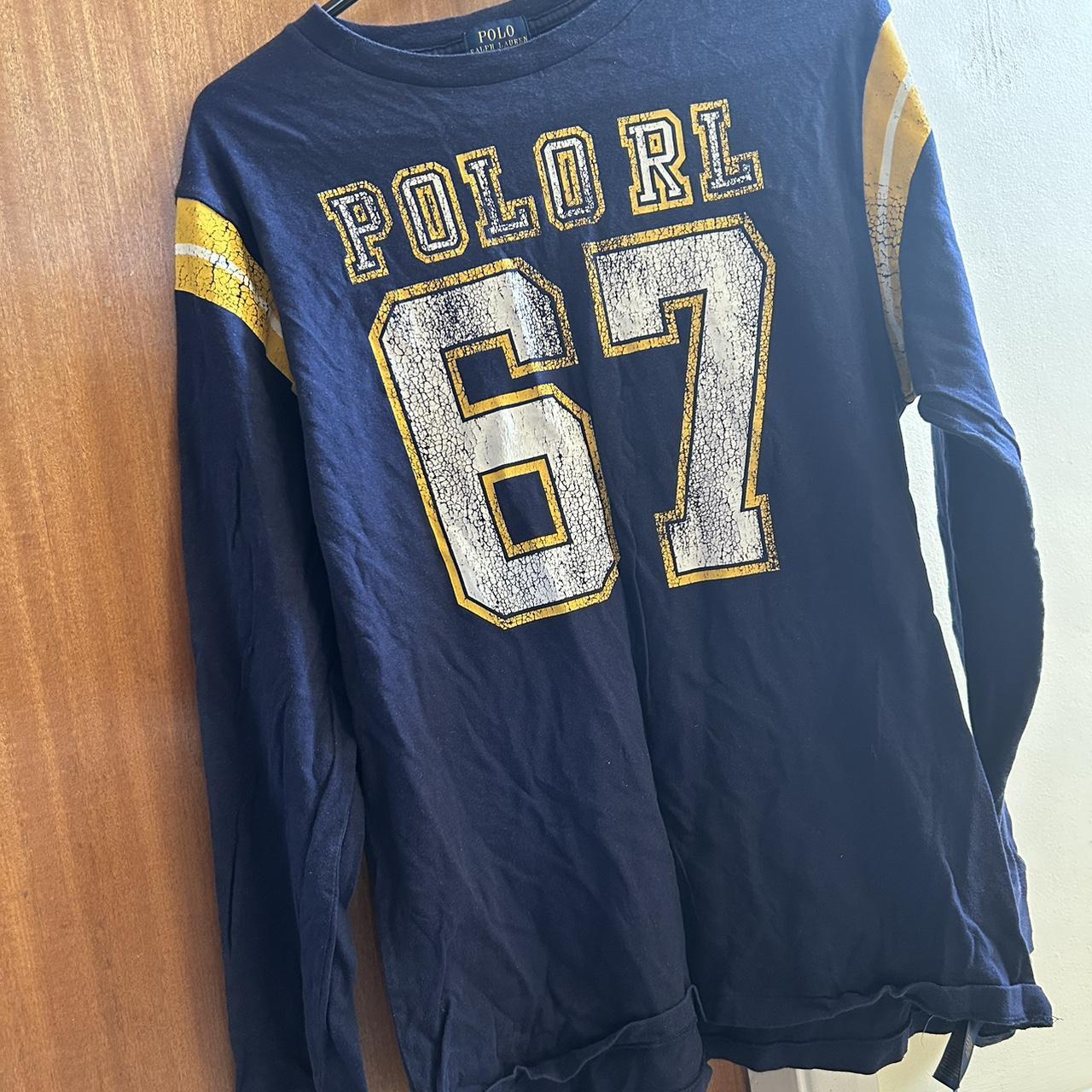 Polo Ralph Lauren 67 Long sleeve T shirt Navy //... | Depop