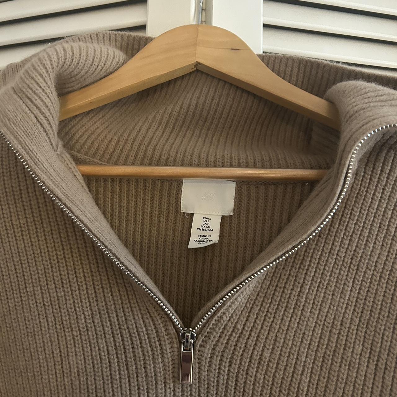 Zara, oversized, half zip sweater - Depop