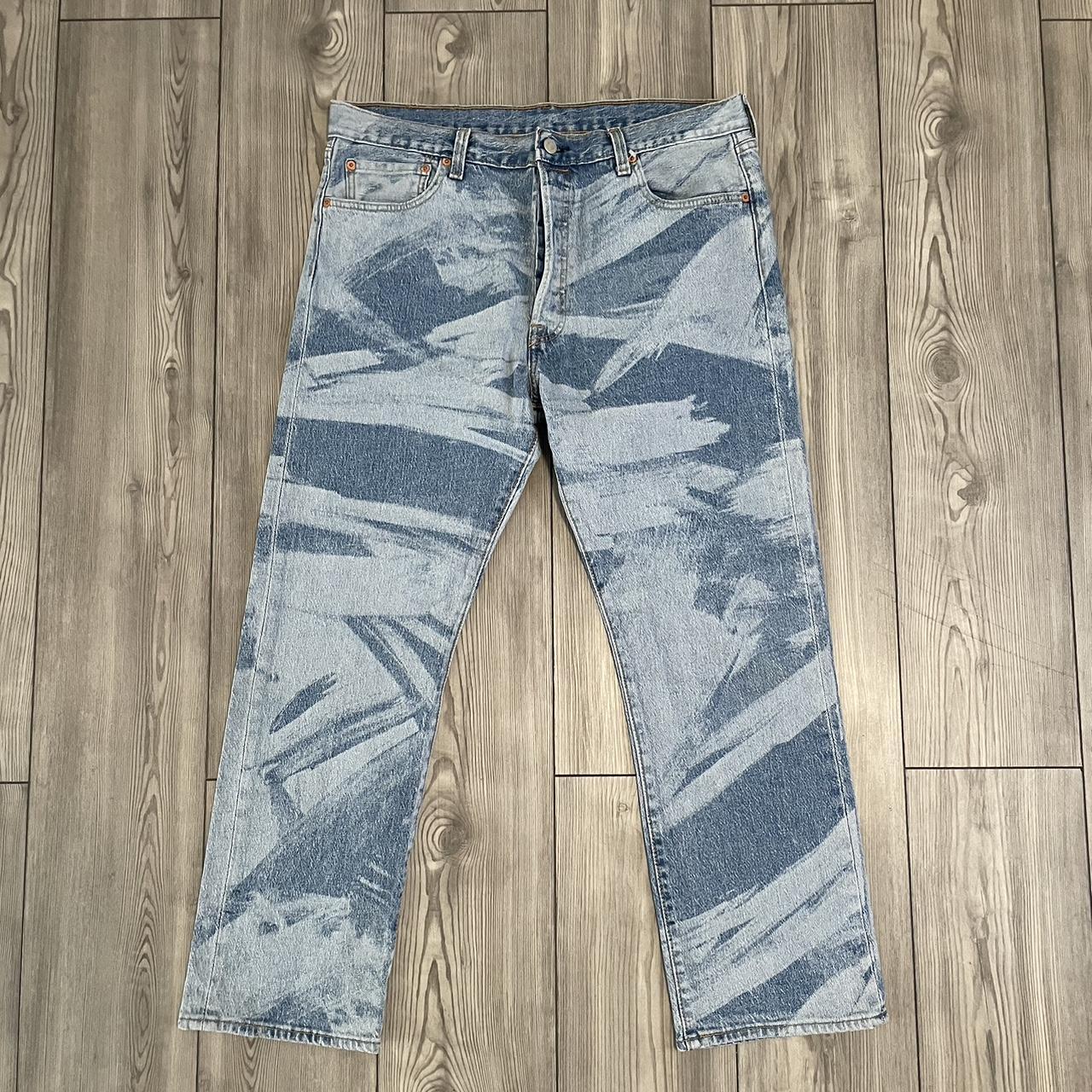 Rare Levi's denim jeans with weird design #rare... | Depop