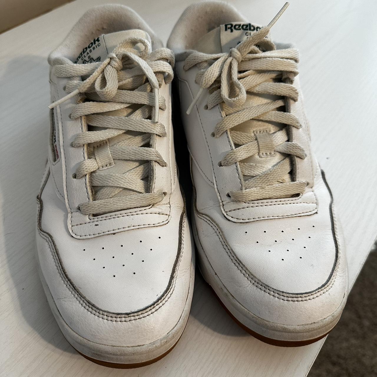 White Reebok sneakers #Reebok. Gently worn but need... - Depop