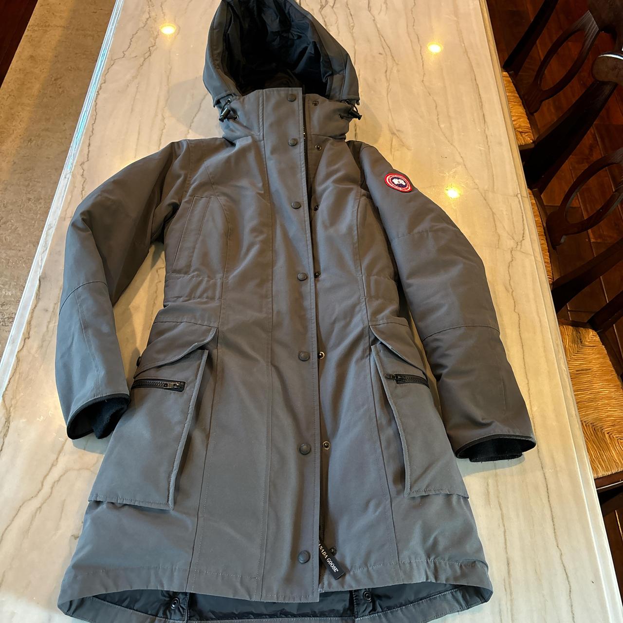 Grey Canada Goose parka coat #wintercoats xs - Depop