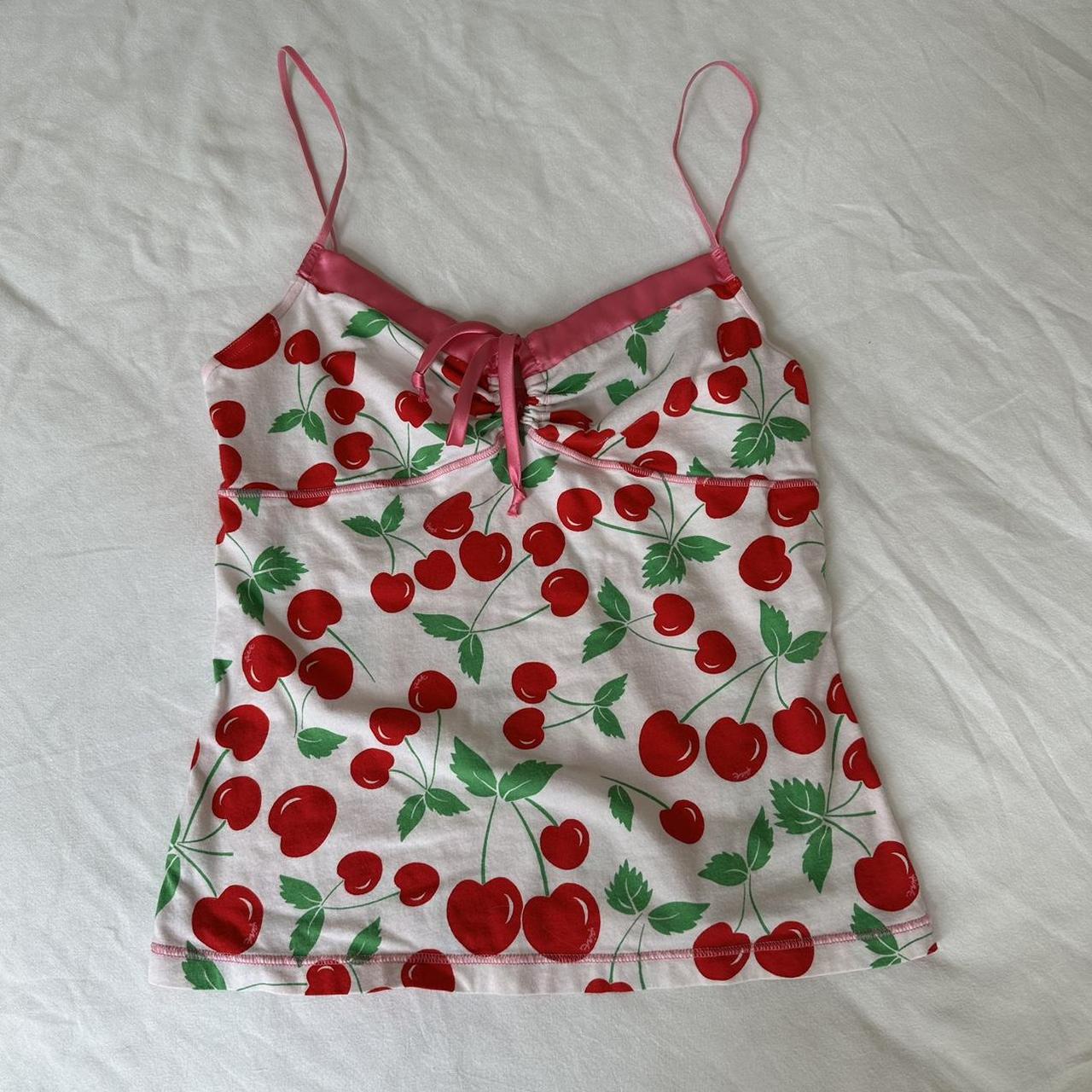 Vintage VS cherry tank top 🍒🌸 — super cute, perfect... - Depop