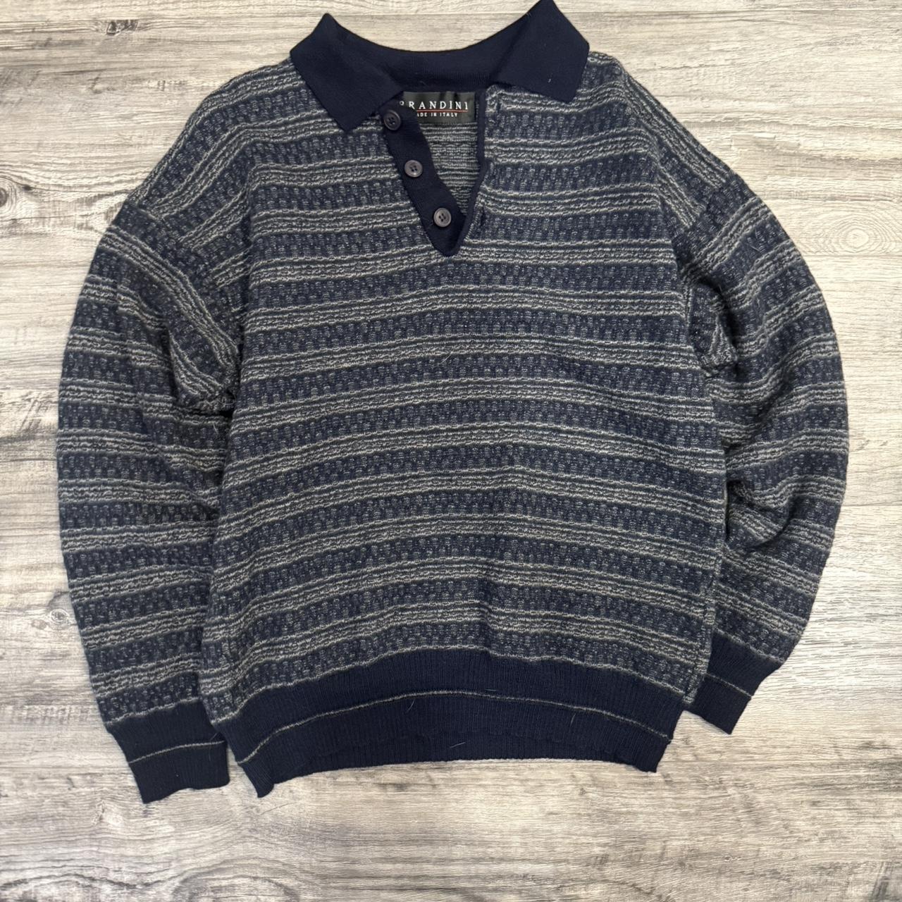 Wool Button Half Zip Sweater Small | Depop