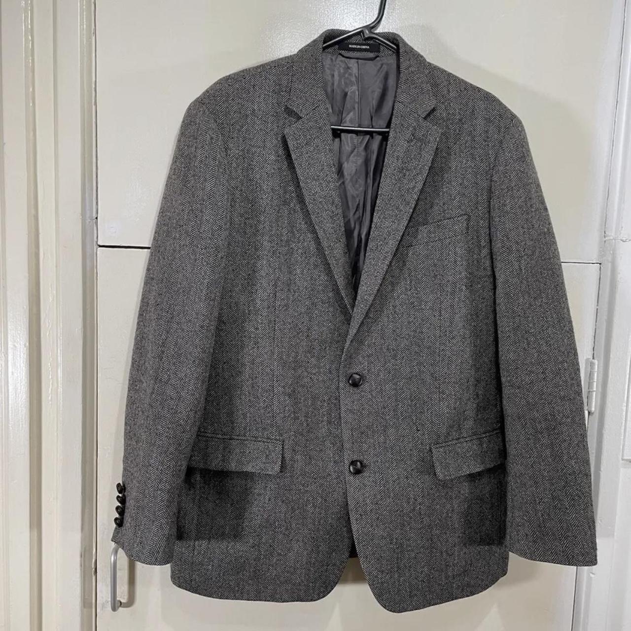 Lauren Ralph Lauren Slim Fit Grey/Black Fishbone... - Depop