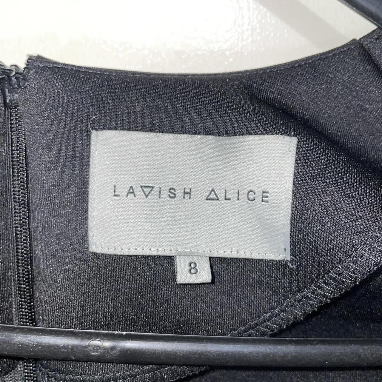 Lavish Alice Black Long Sleeve Stretch Wrap Dress;... - Depop