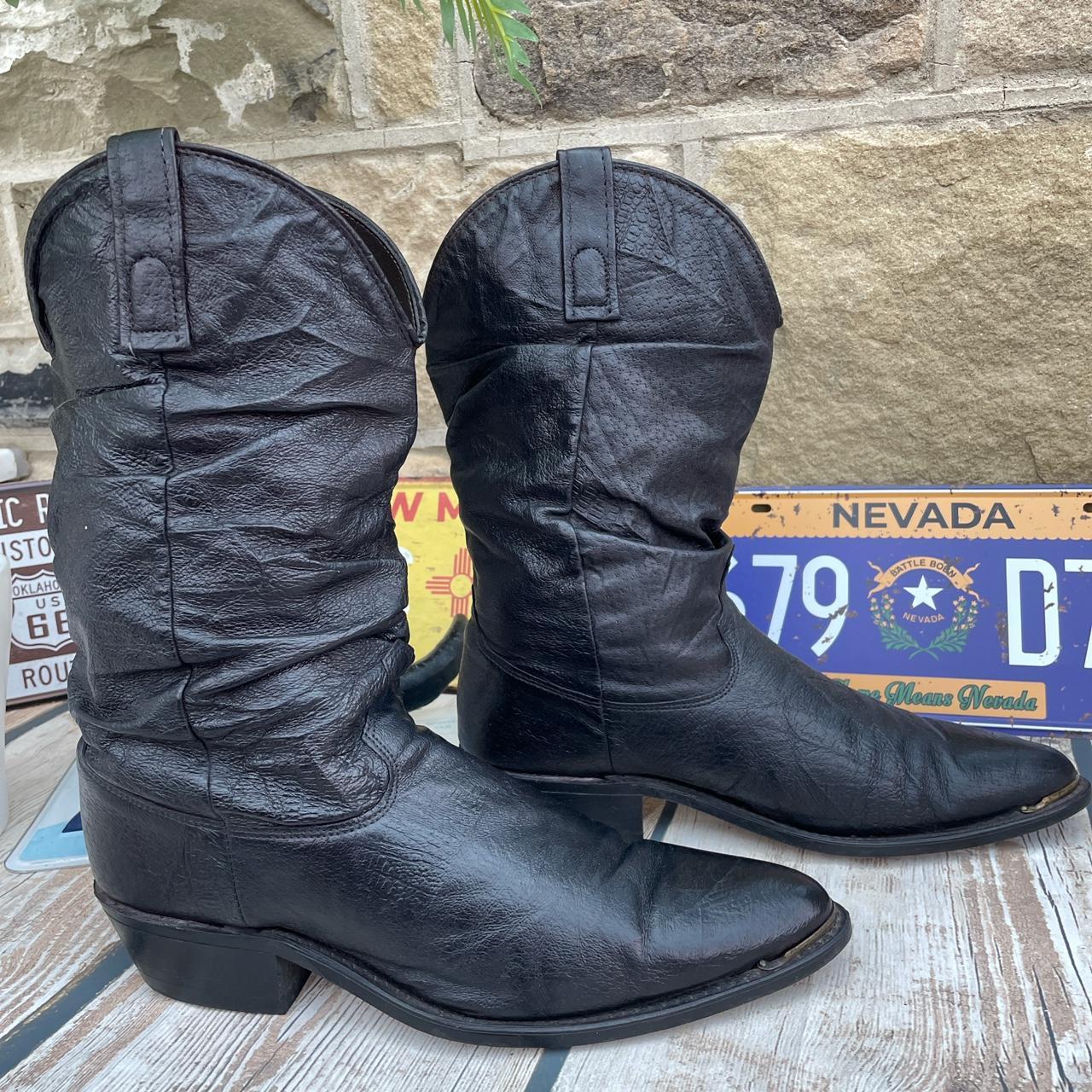 DINGO Slouch Riding Western Boots USA MADE Size is... - Depop