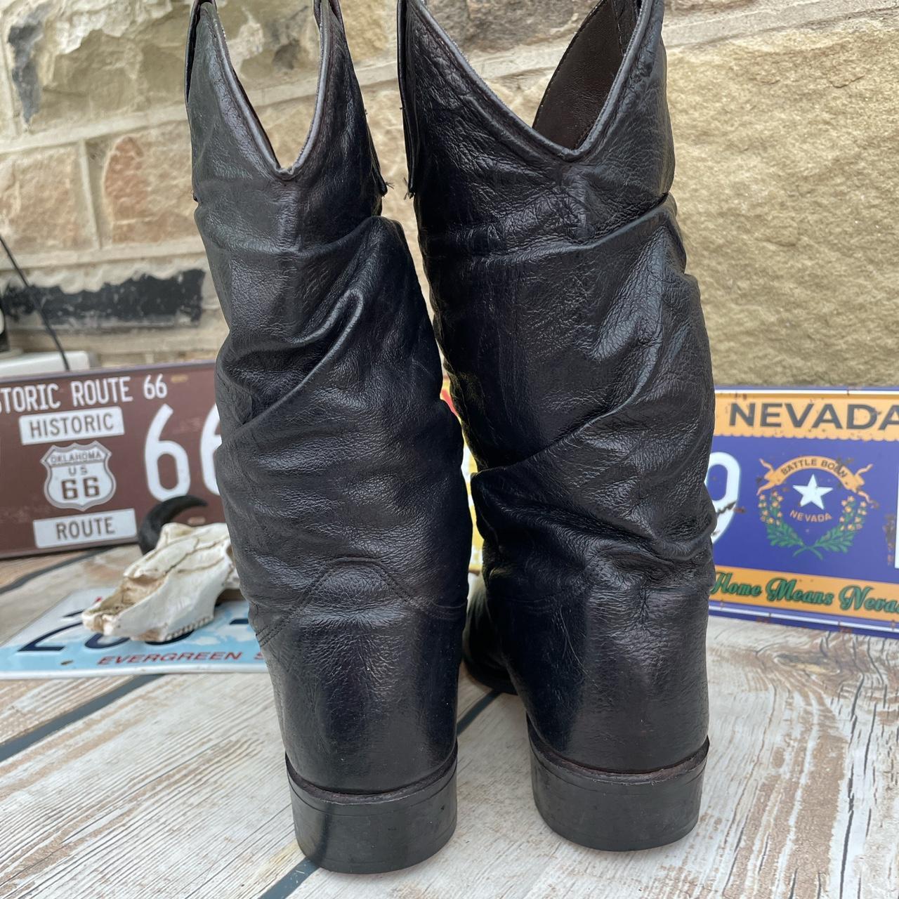 DINGO Slouch Riding Western Boots USA MADE Size is... - Depop