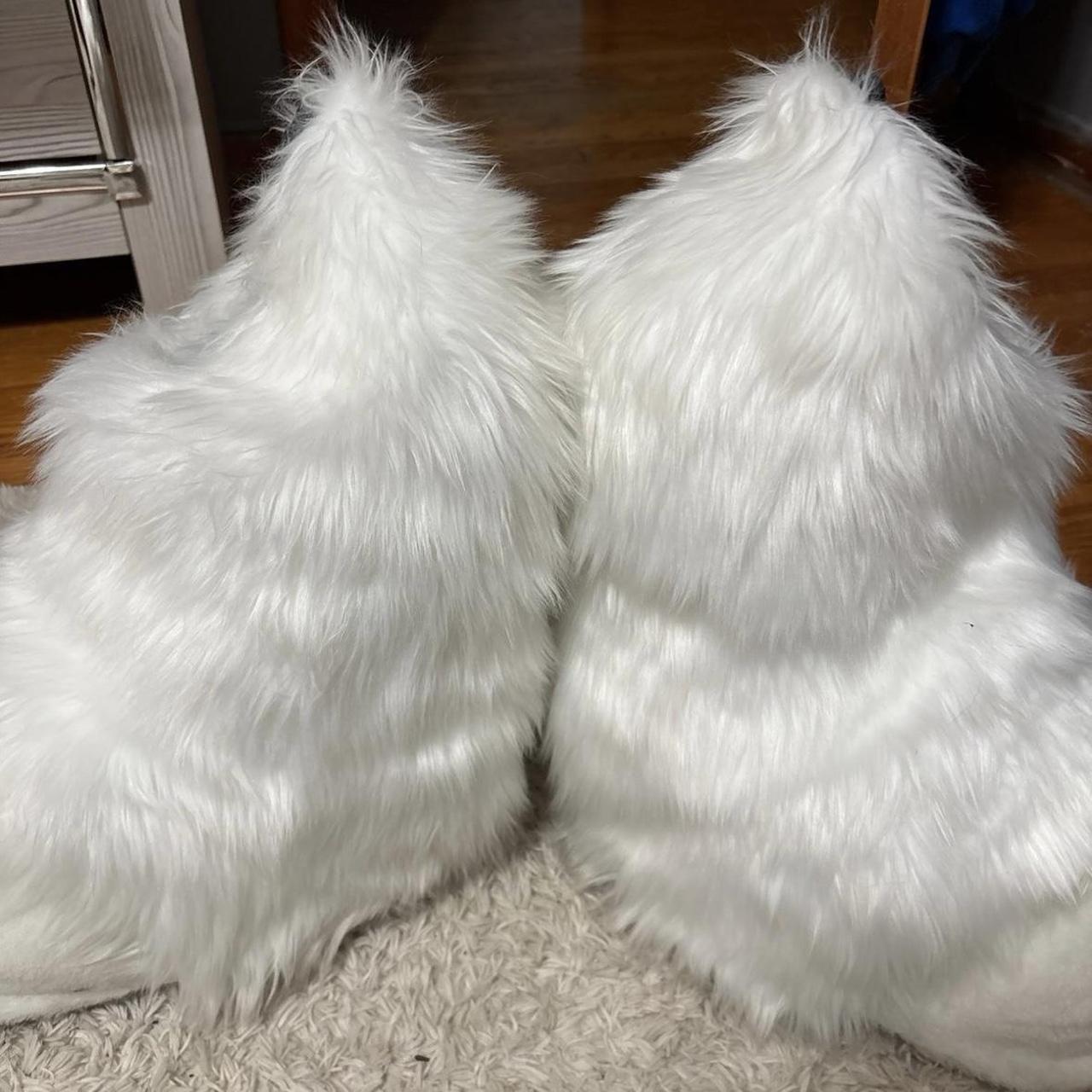 White Digi Fursuit Feet Paws !! Washing them as I... | Depop