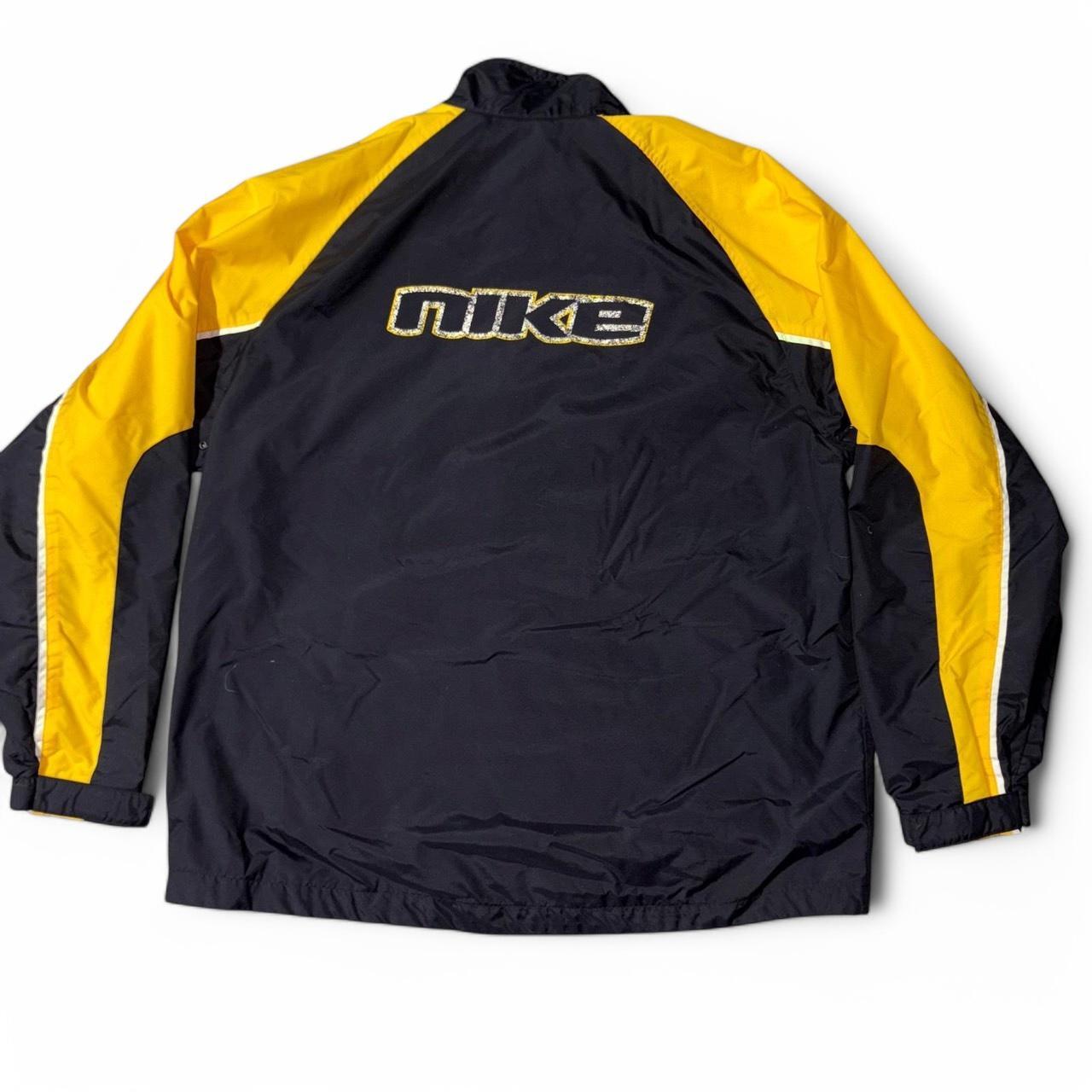 Rare vintage yellow Nike 90s track jacket grail -... | Depop
