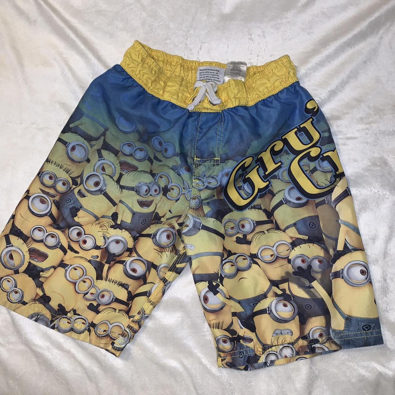 Despicable Me Minions swim trunks - yellow and blue... - Depop