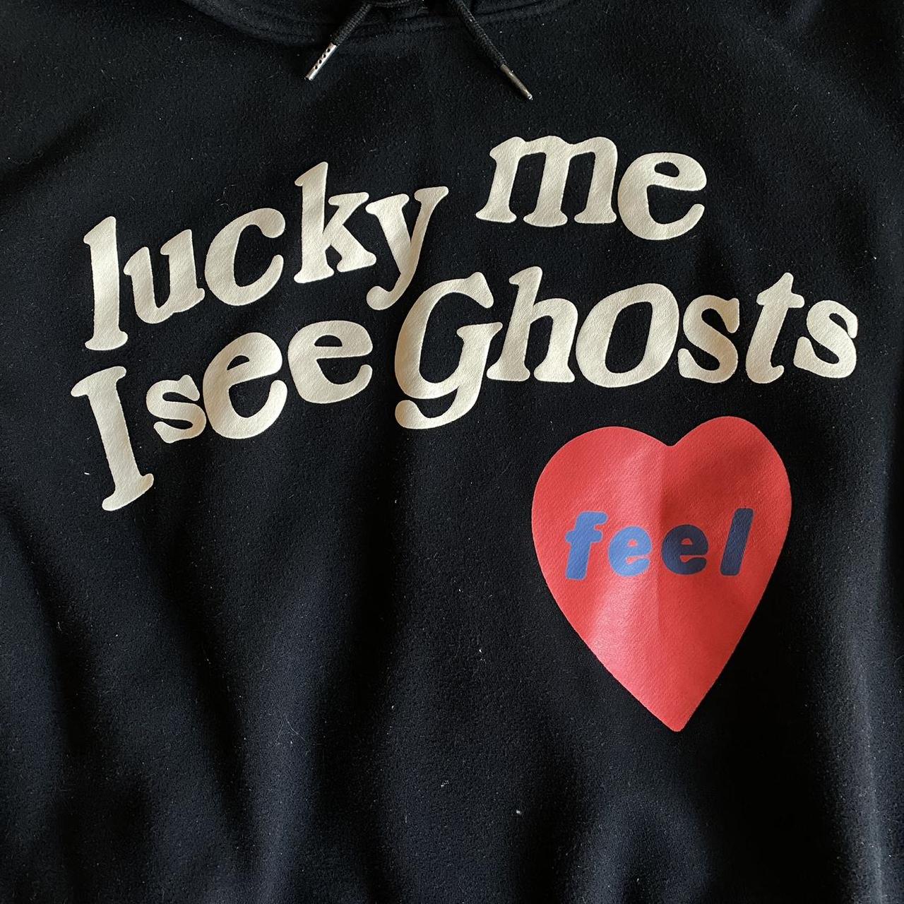 Lucky Me I See Ghosts Kanye West Hoodie ☁️☁️☁️ L/Chest... - Depop