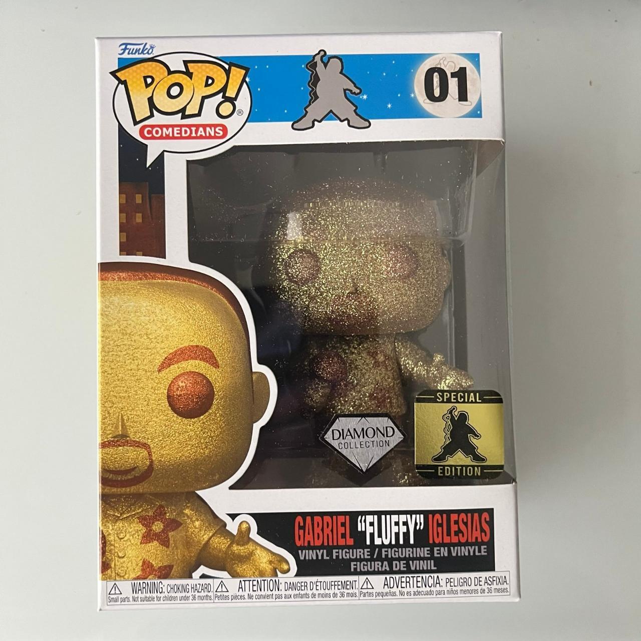 Gabriel fluffy Iglesias gold diamond Funko pop 01... - Depop