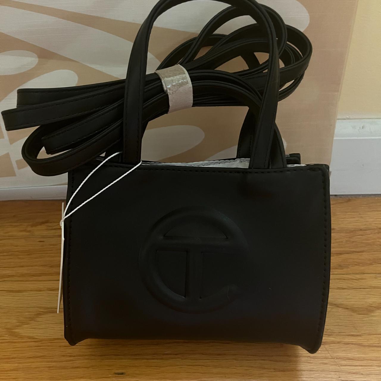 Telfar Small Black Shopping Bag with Tags - This... - Depop