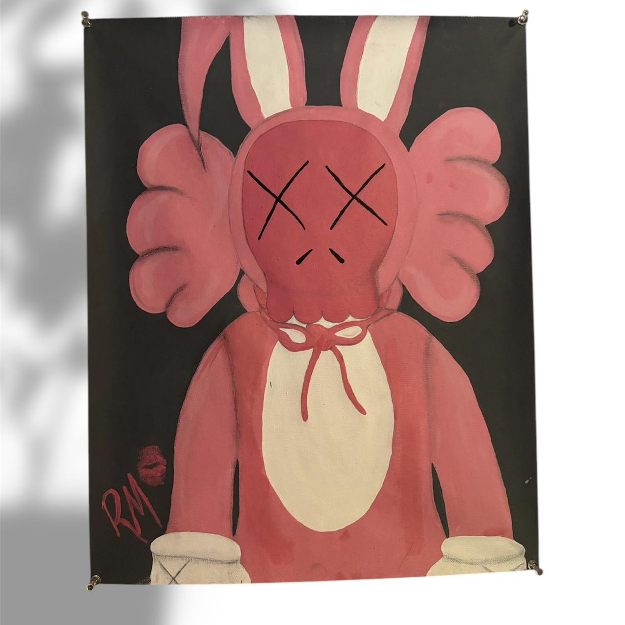 i made this KAWS x Disney bunny painting out of... | Depop