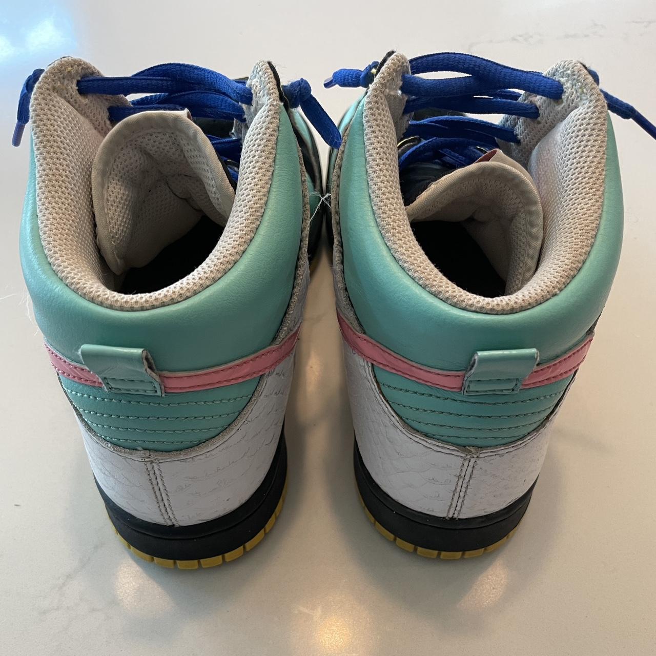 Nike SB Dunk High "Miami Vice" multicoloured and... - Depop